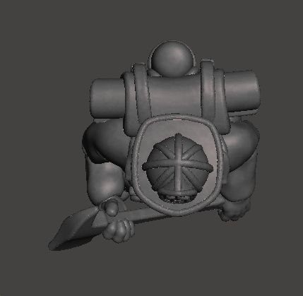 FIREMAN WITH AXE MINIATURE MODEL FIGURE FOR GAMES DND RPG 3D model 3D ...