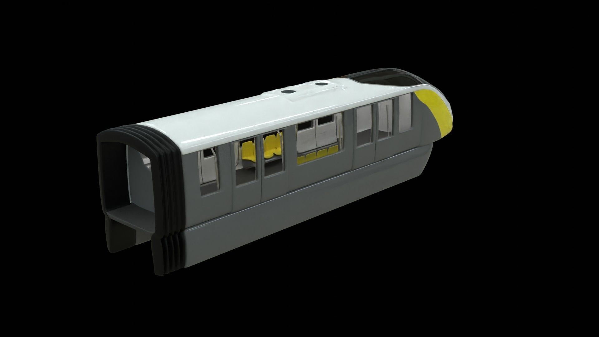 3D model Alstom Innova monorail train VR / AR / low-poly | CGTrader