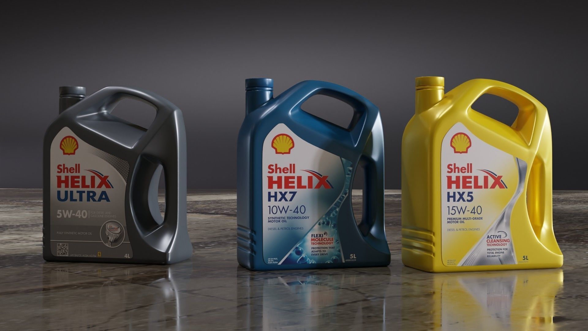 Shell Engine Oil 3D model | CGTrader