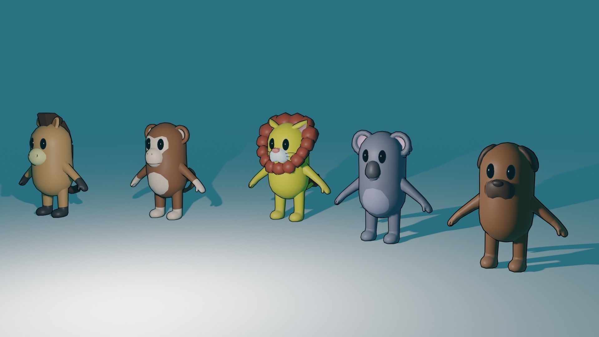 3D model Animal Beans VR / AR / low-poly | CGTrader