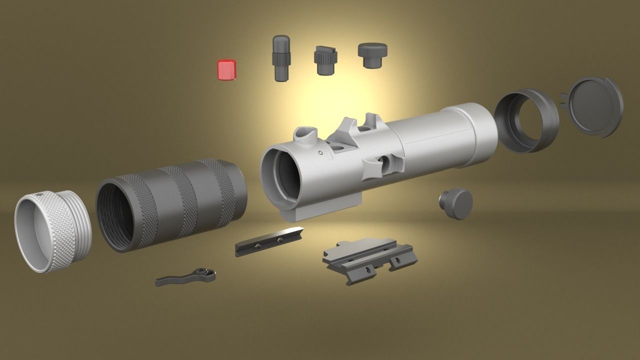 Airsoft IZLID 1000P BE Meyers Hollow body 3D model 3D printable | CGTrader