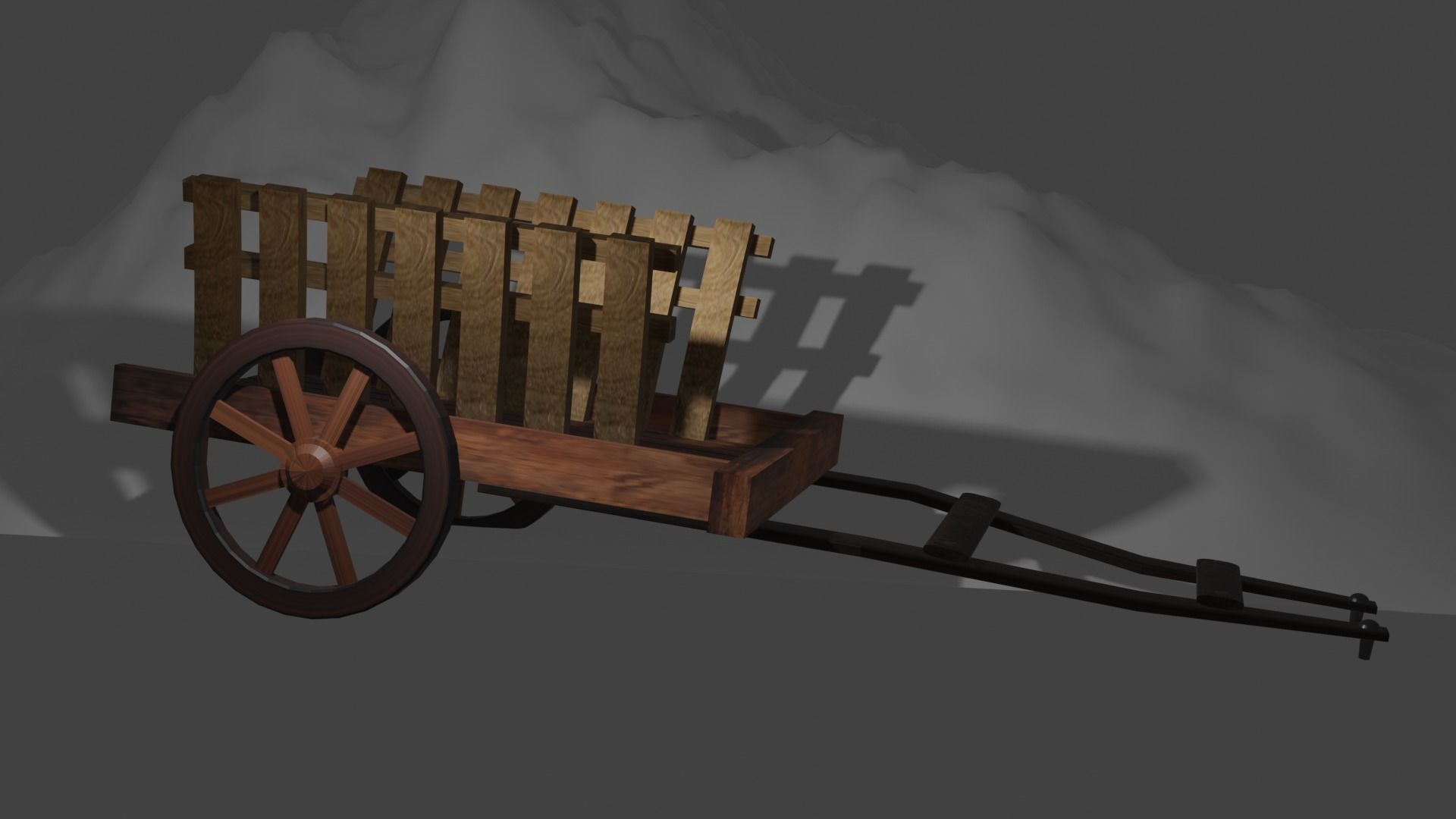 The Bullock Cart 3D model | CGTrader