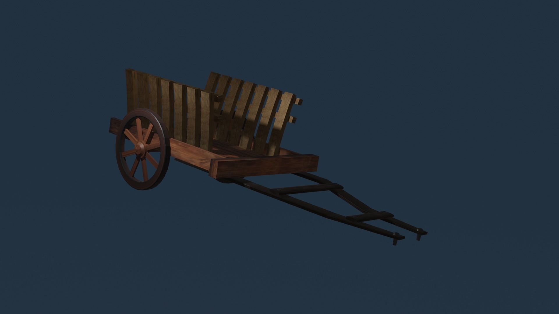 The Bullock Cart 3D model | CGTrader