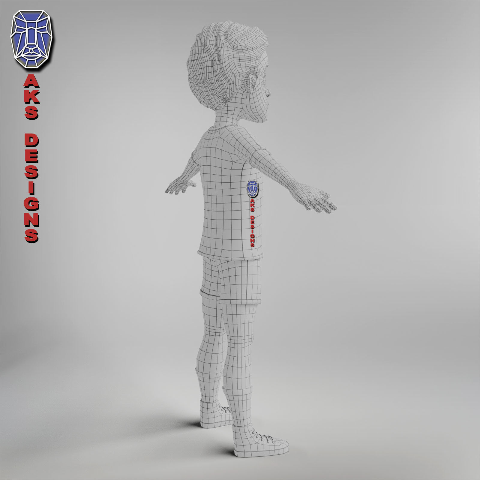 cartoon boy v4 base mesh free 3D model | CGTrader