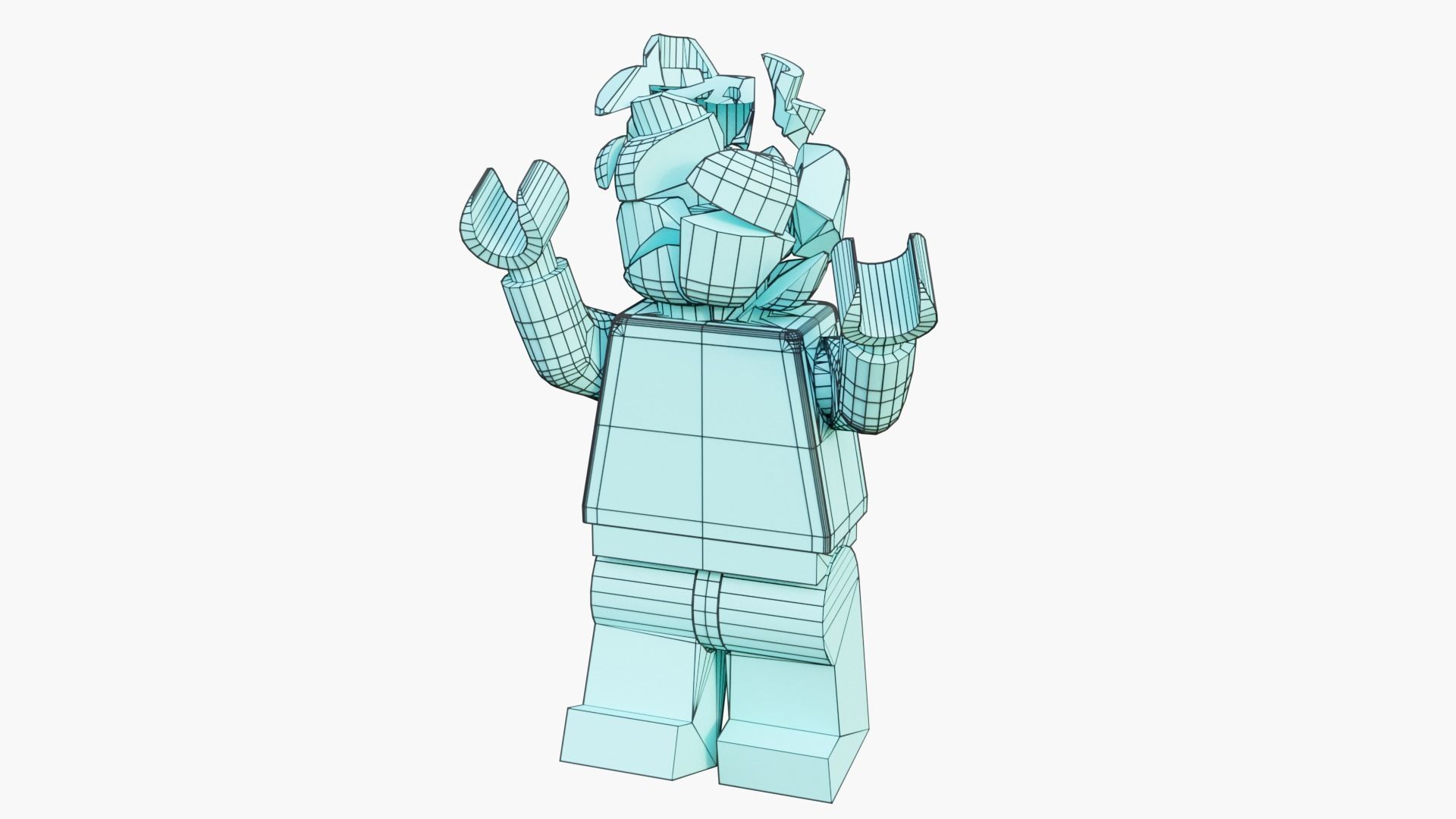 3D model Lego bloody zombie set VR / AR / low-poly | CGTrader