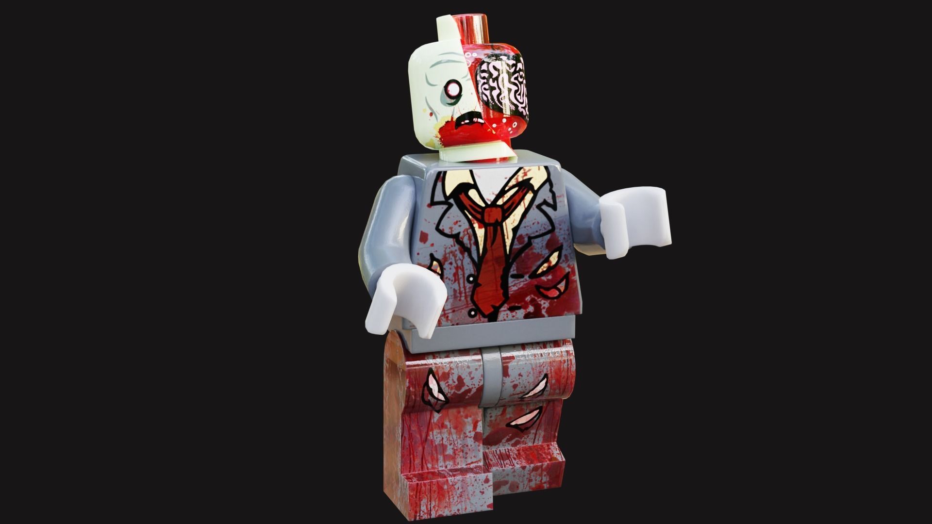 3D model Lego bloody zombie set VR / AR / low-poly | CGTrader