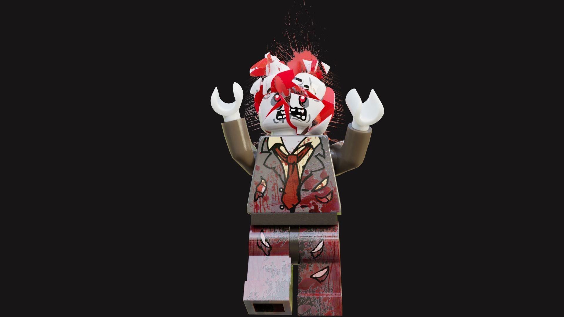 3D model Lego bloody zombie set VR / AR / low-poly | CGTrader