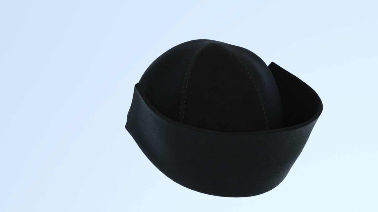 Officer Uniform cap 3D model | CGTrader
