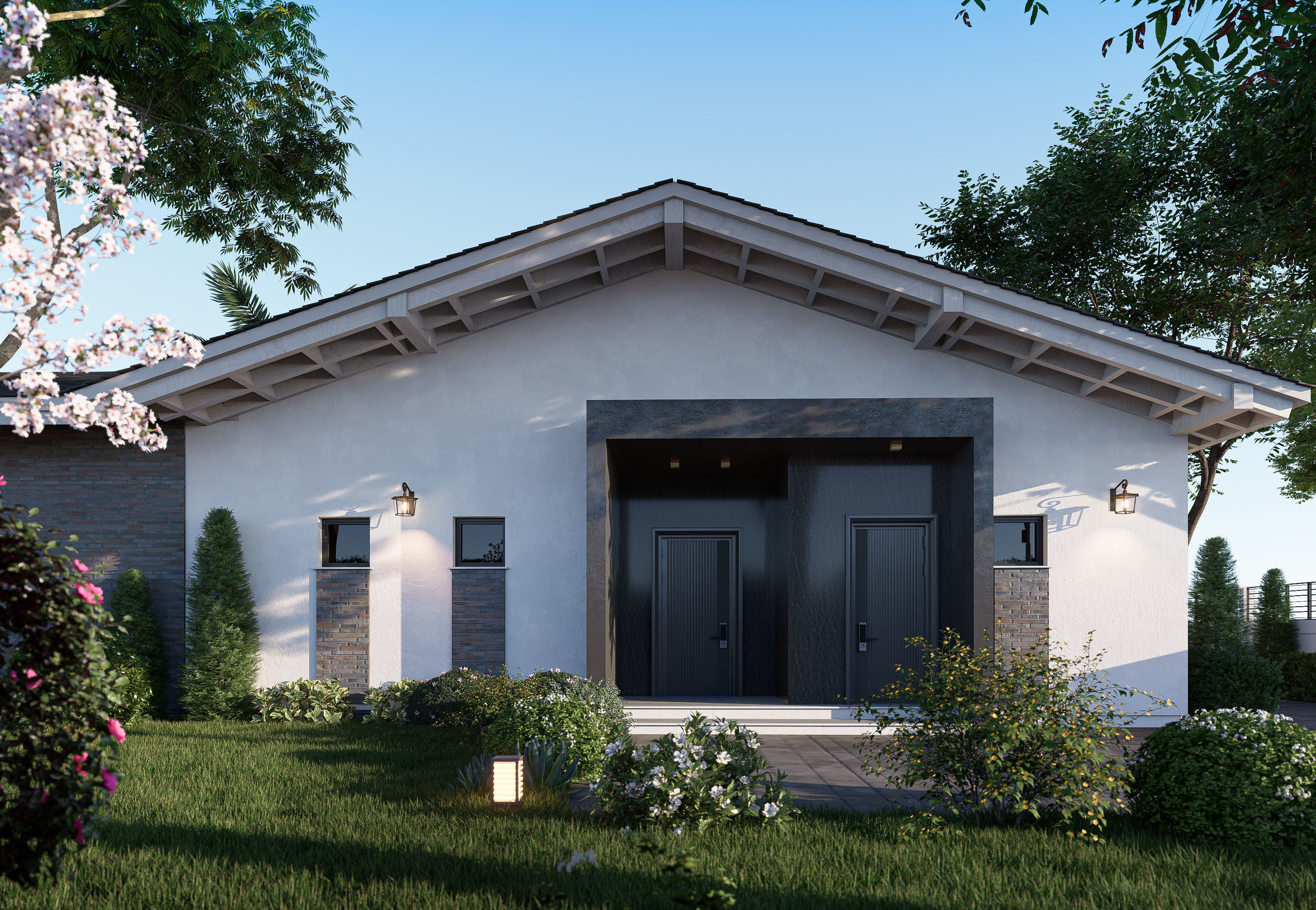VILLA-SIMPLE 3D model | CGTrader
