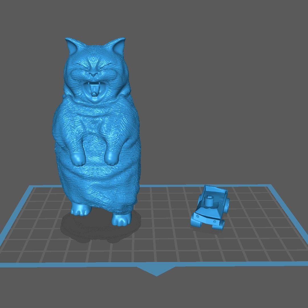 THE ANGRY CAT 3D model 3D printable | CGTrader