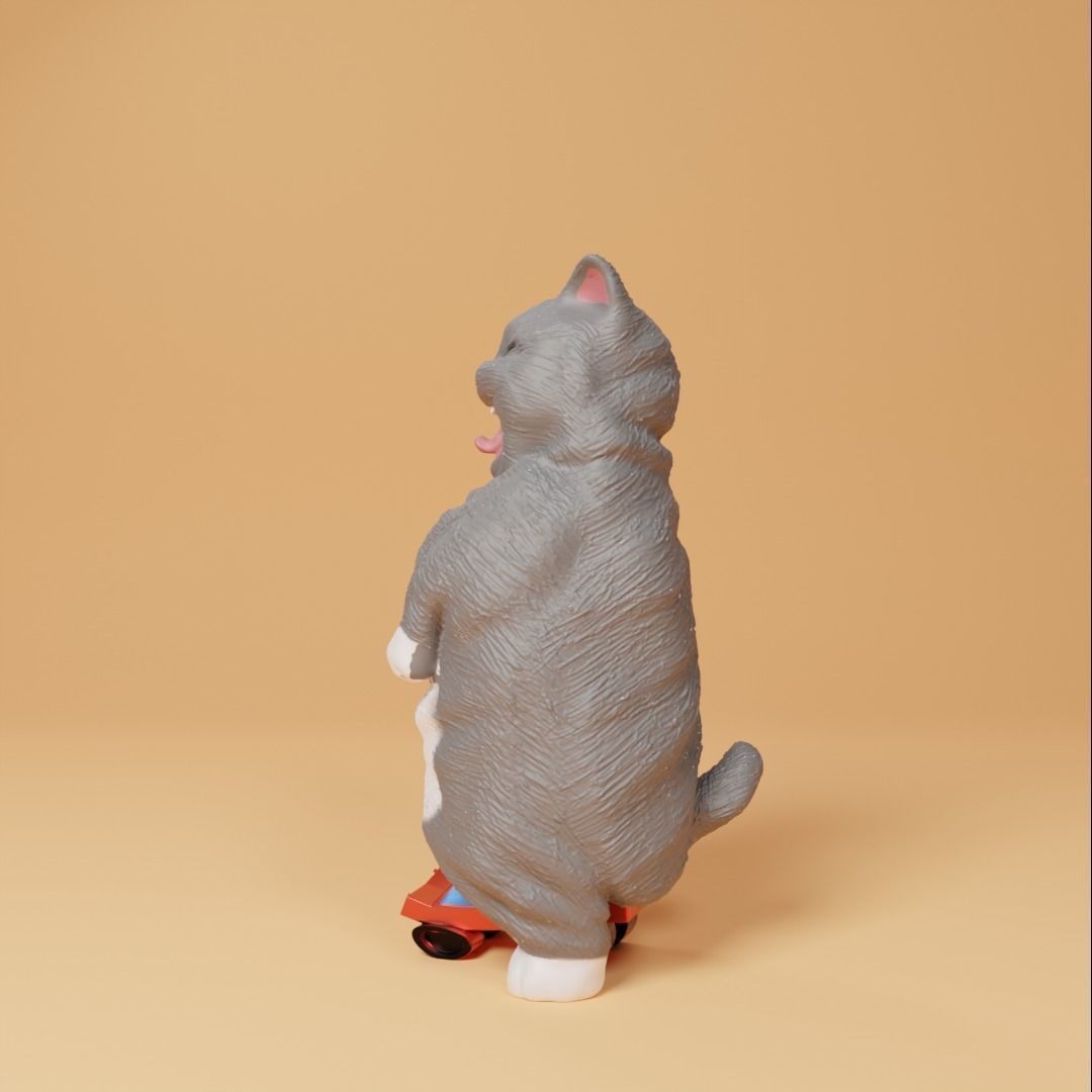 THE ANGRY CAT 3D model 3D printable | CGTrader