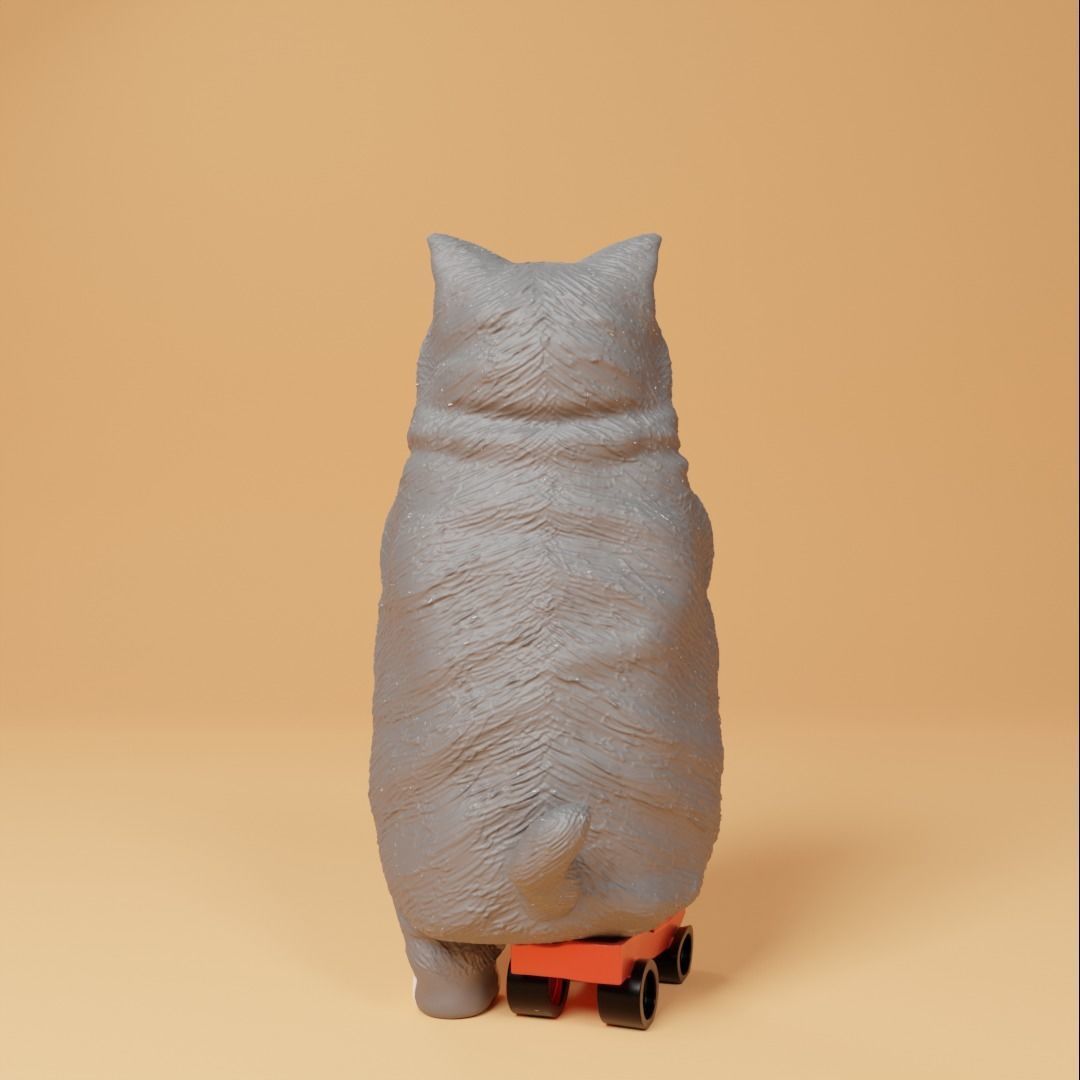 THE ANGRY CAT 3D model 3D printable | CGTrader