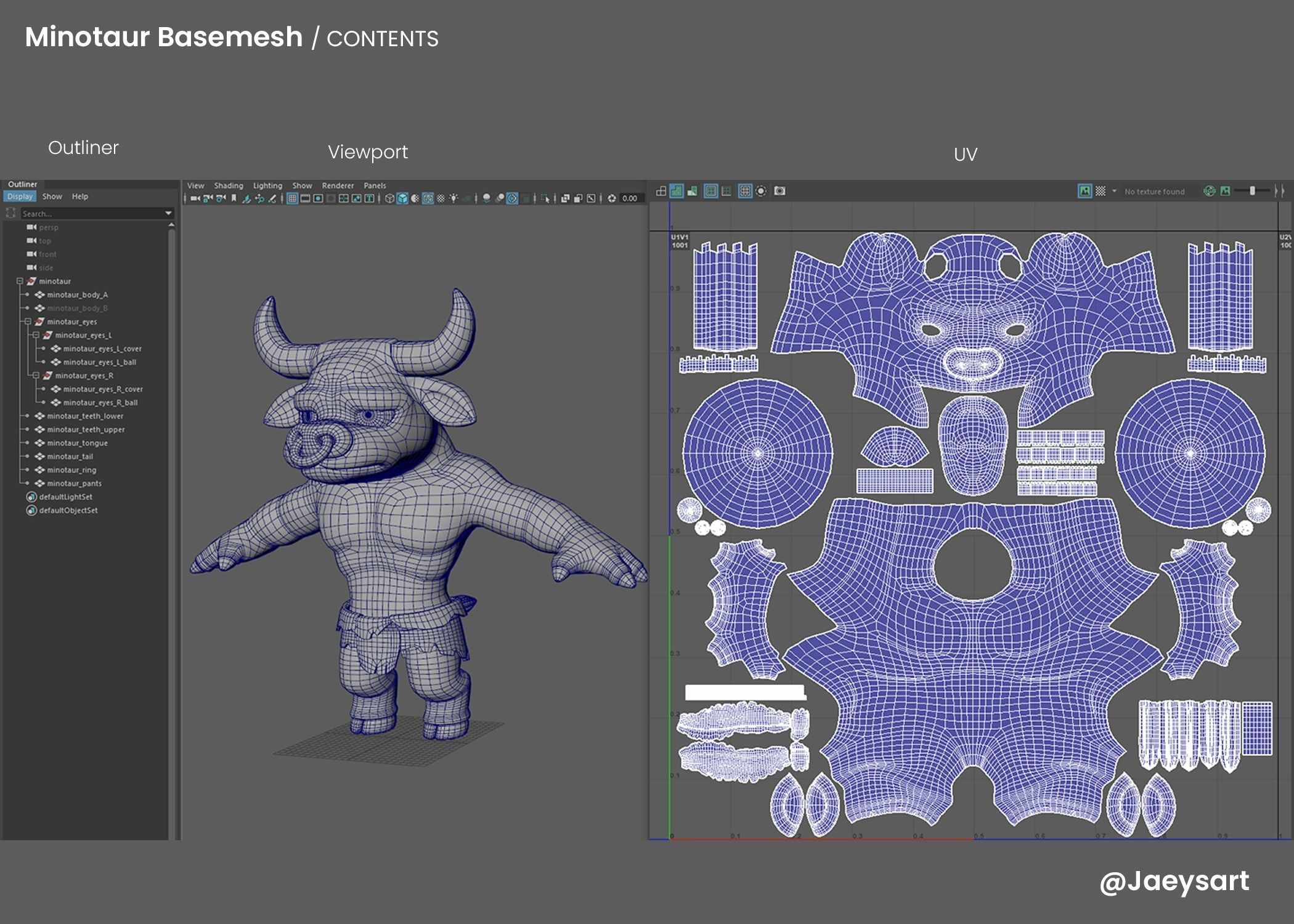 Minotaur Basemesh 3D model | CGTrader