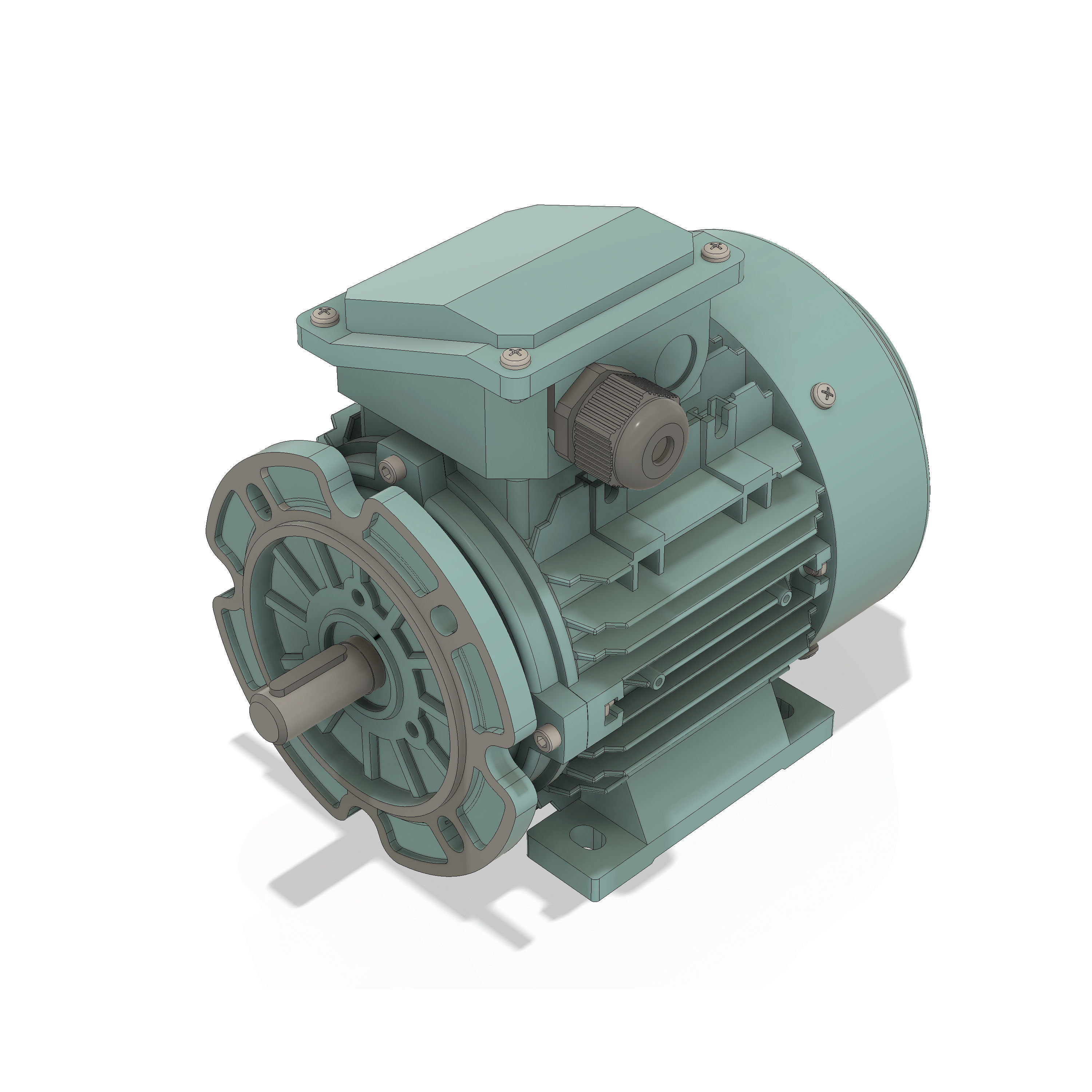 3 Phase AC induction motors - Frame size 80 3D model | CGTrader