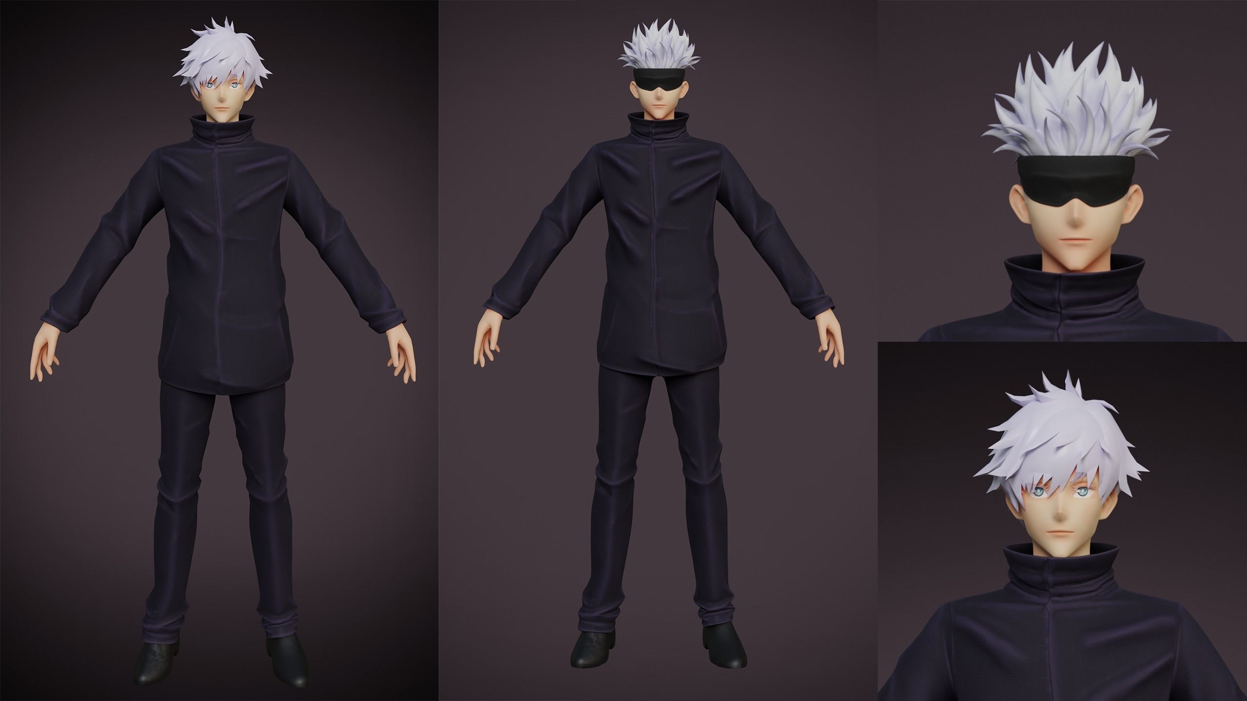 3D model Gojo Satoru VR / AR / low-poly | CGTrader