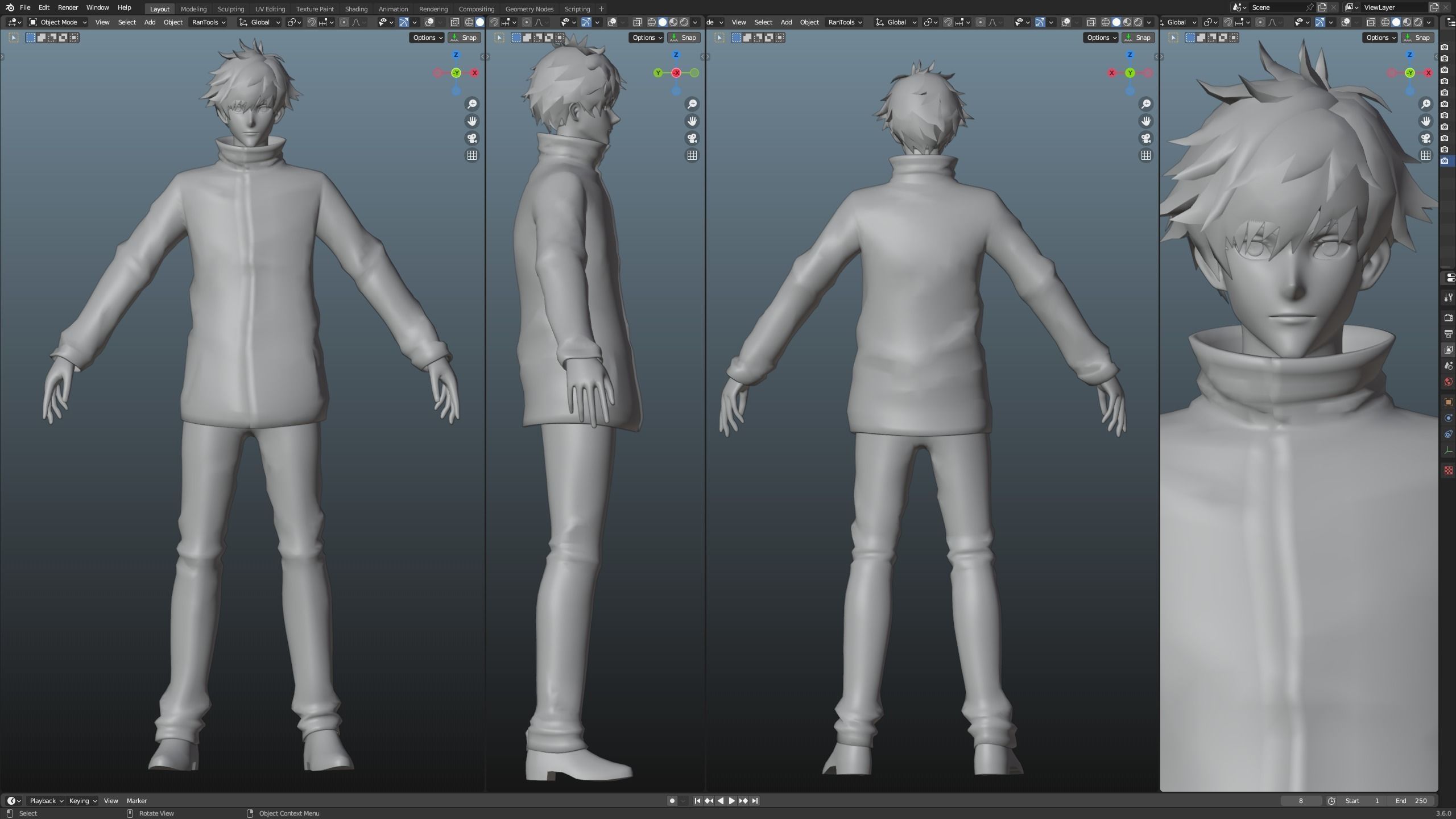 3D model Gojo Satoru VR / AR / low-poly | CGTrader