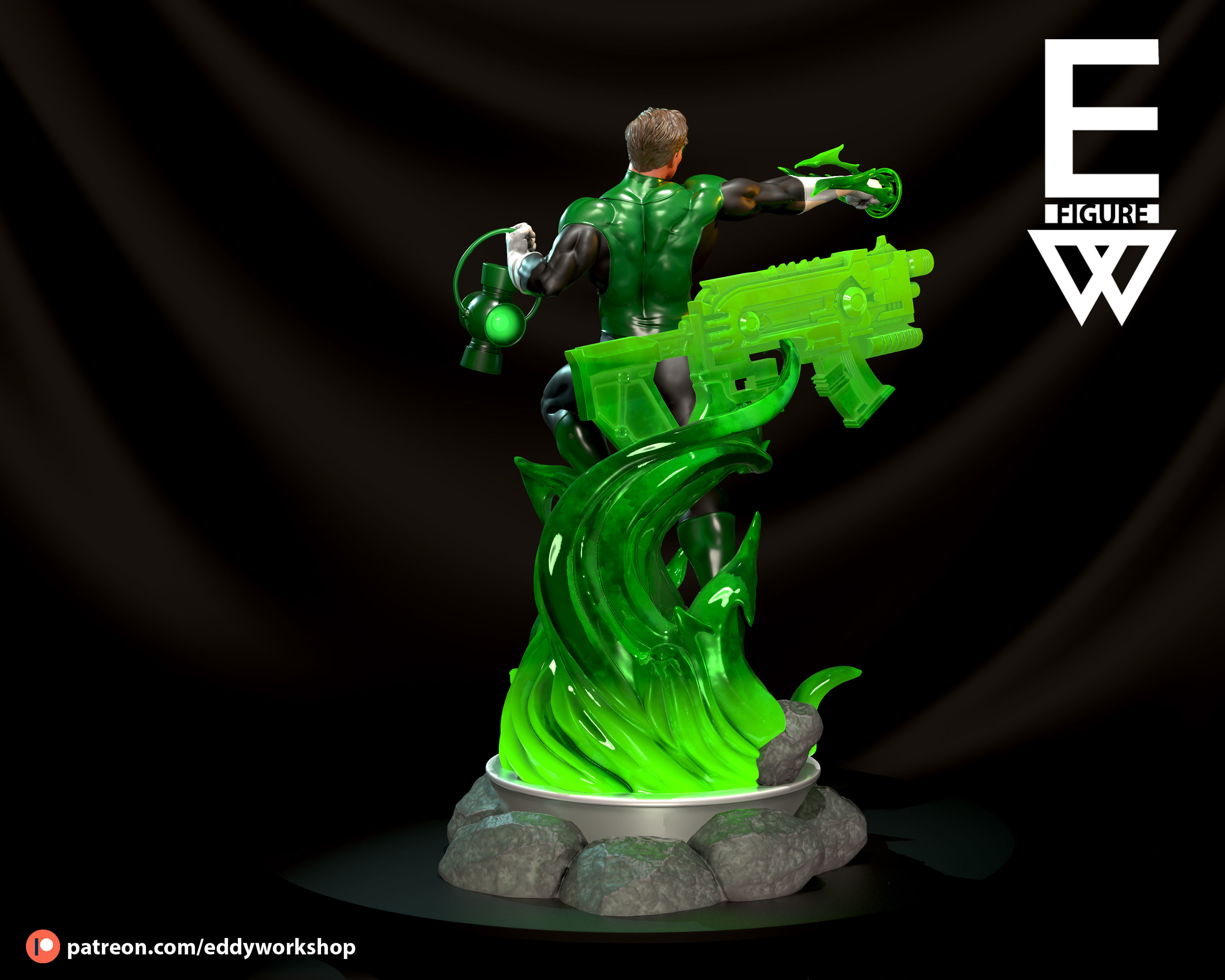Green Lantern - 3D STL READY TO PRINT 3D model 3D printable | CGTrader