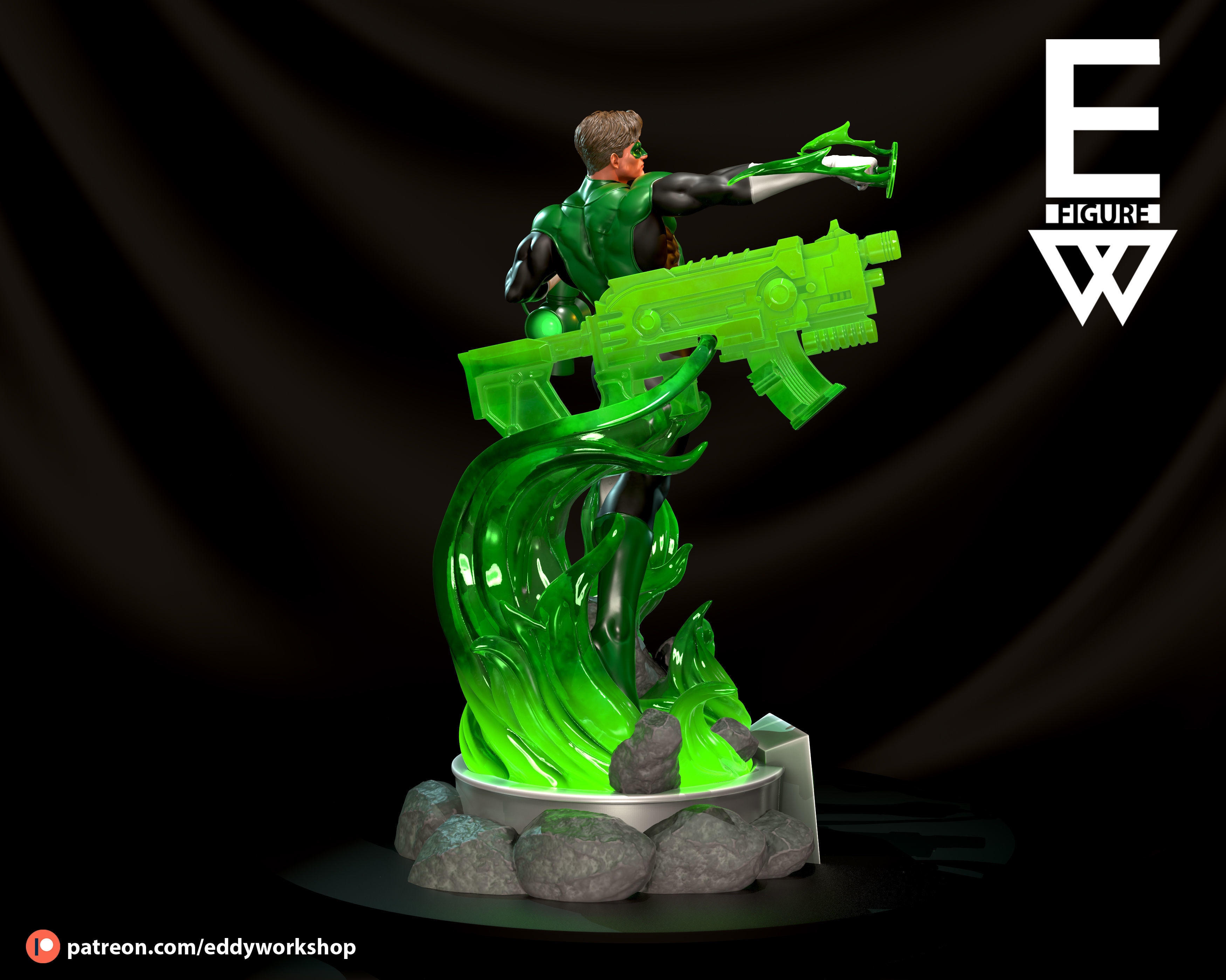 Green Lantern - 3D STL READY TO PRINT 3D model 3D printable | CGTrader
