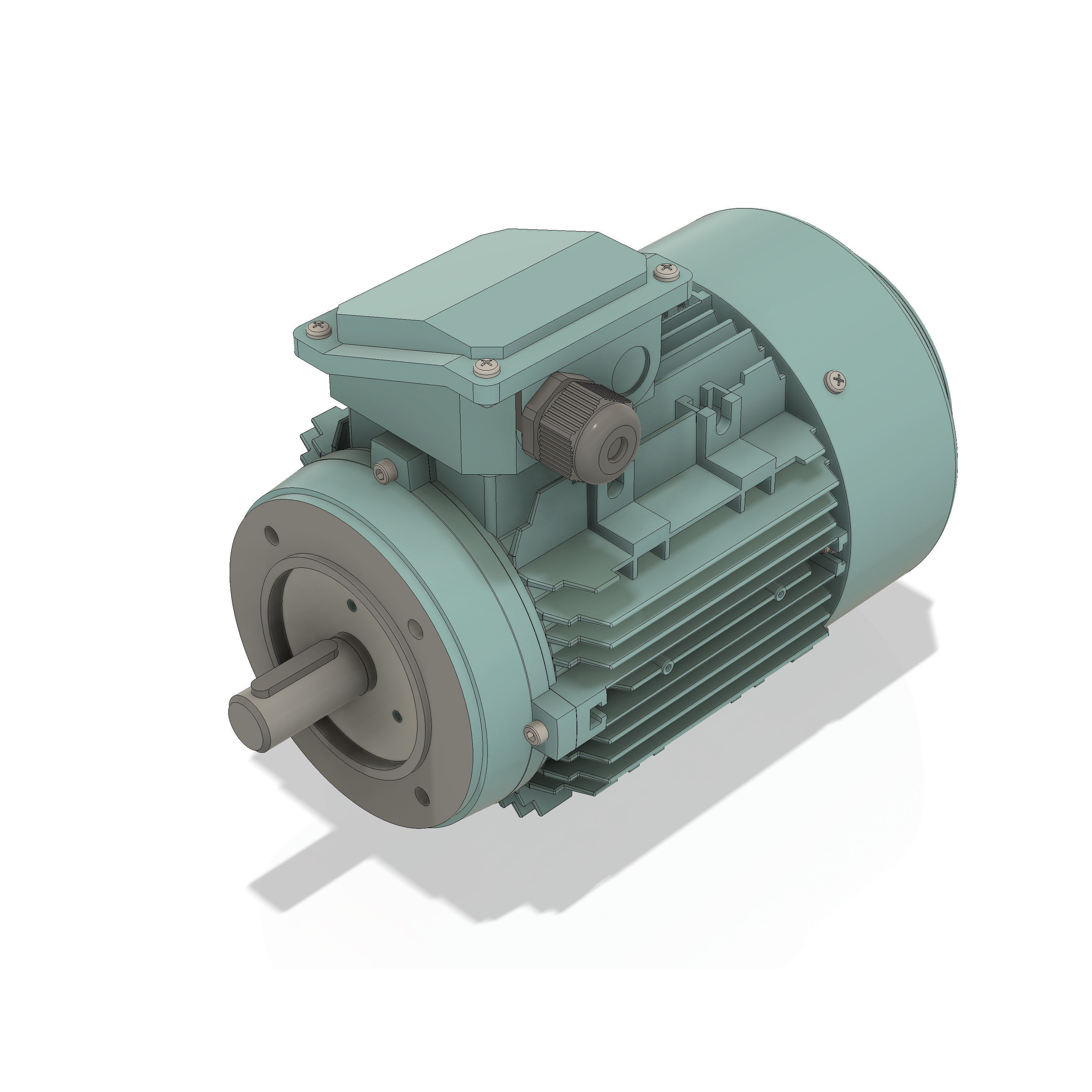 3 Phase AC induction motors - Frame size 90L 3D model | CGTrader