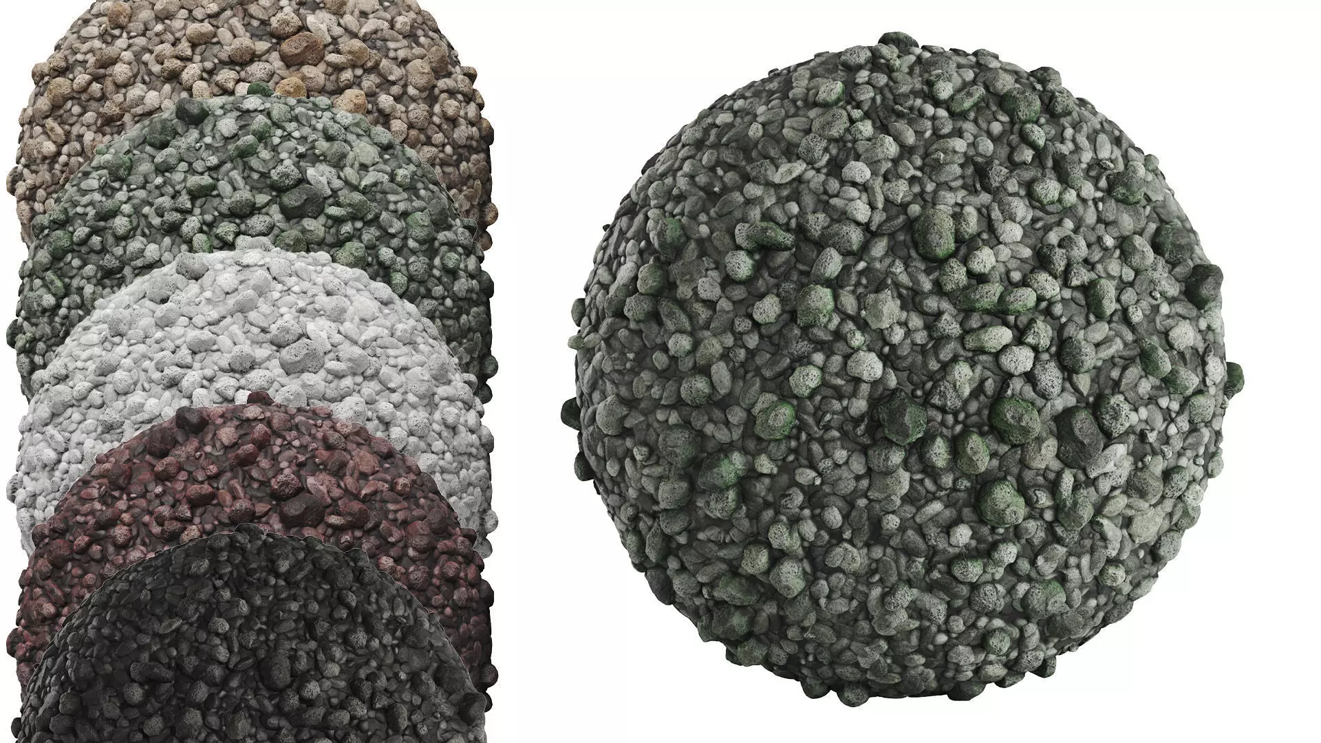 Texture PBR Gravel 03 - 4k - PNG - Seamless - SBSAR VR / AR / low-poly ...