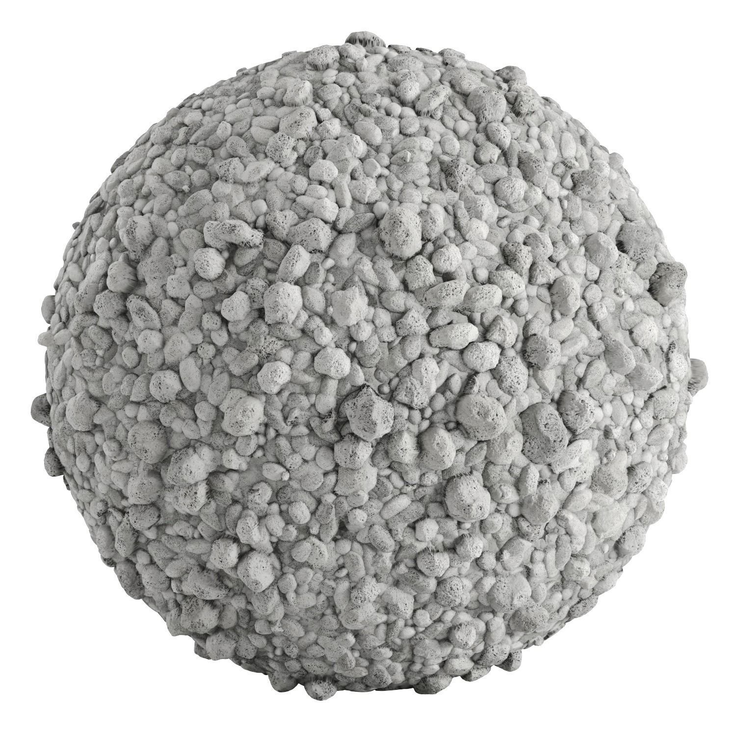 Texture PBR Gravel 03 - 4k - PNG - Seamless - SBSAR VR / AR / low-poly ...