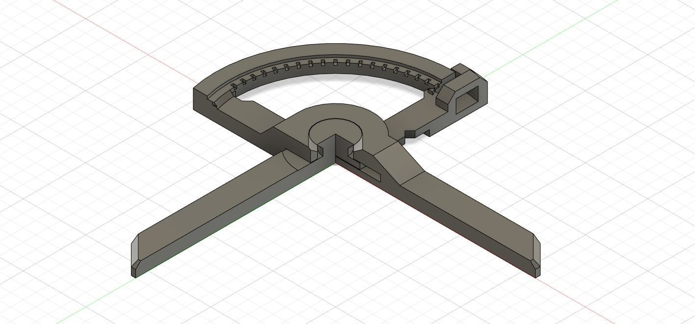 Protractor 3D model 3D printable | CGTrader