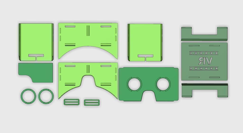 3D printed Google Cardboard kit free 3D model 3D printable | CGTrader