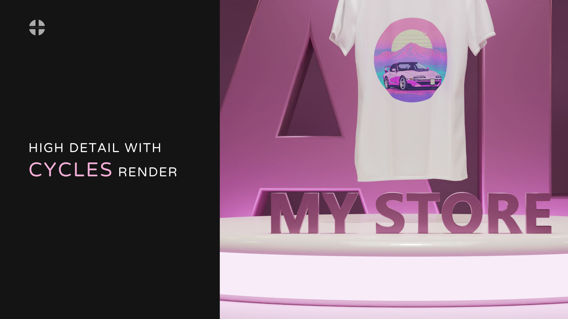 T-shirt 3d mockup for Blender 3D model animated | CGTrader