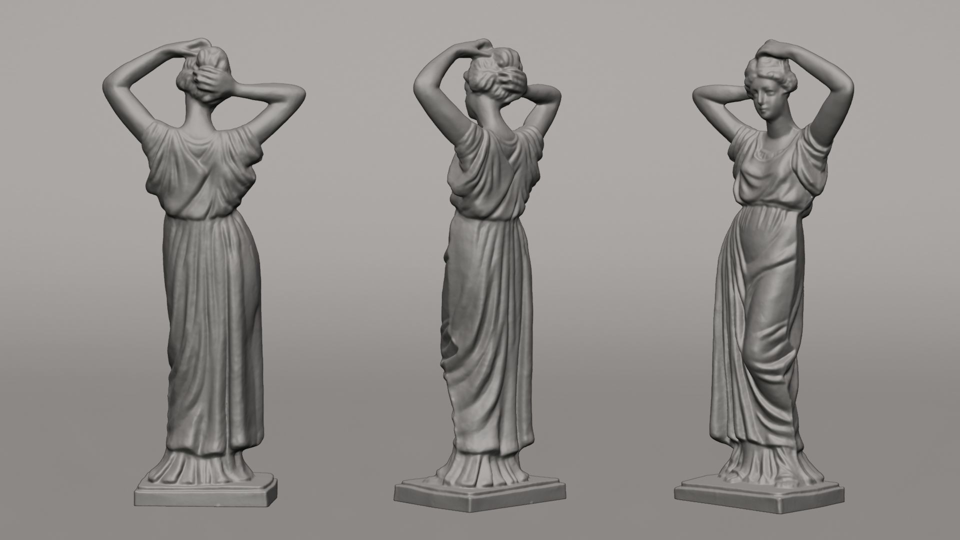 Woman Sculpture - printable 3D model 3D printable | CGTrader