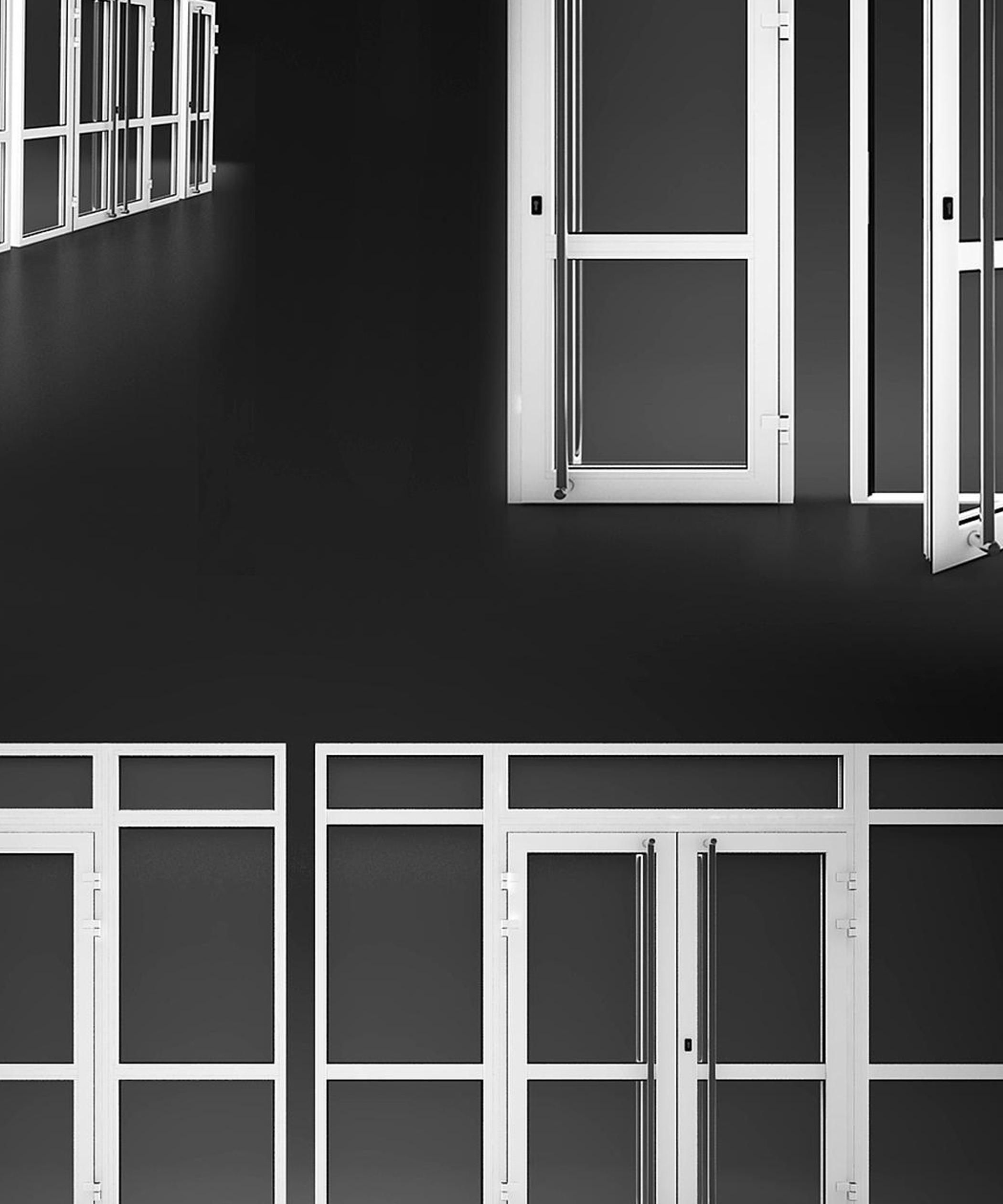 Steel Plastic Modern Window 3D model | CGTrader