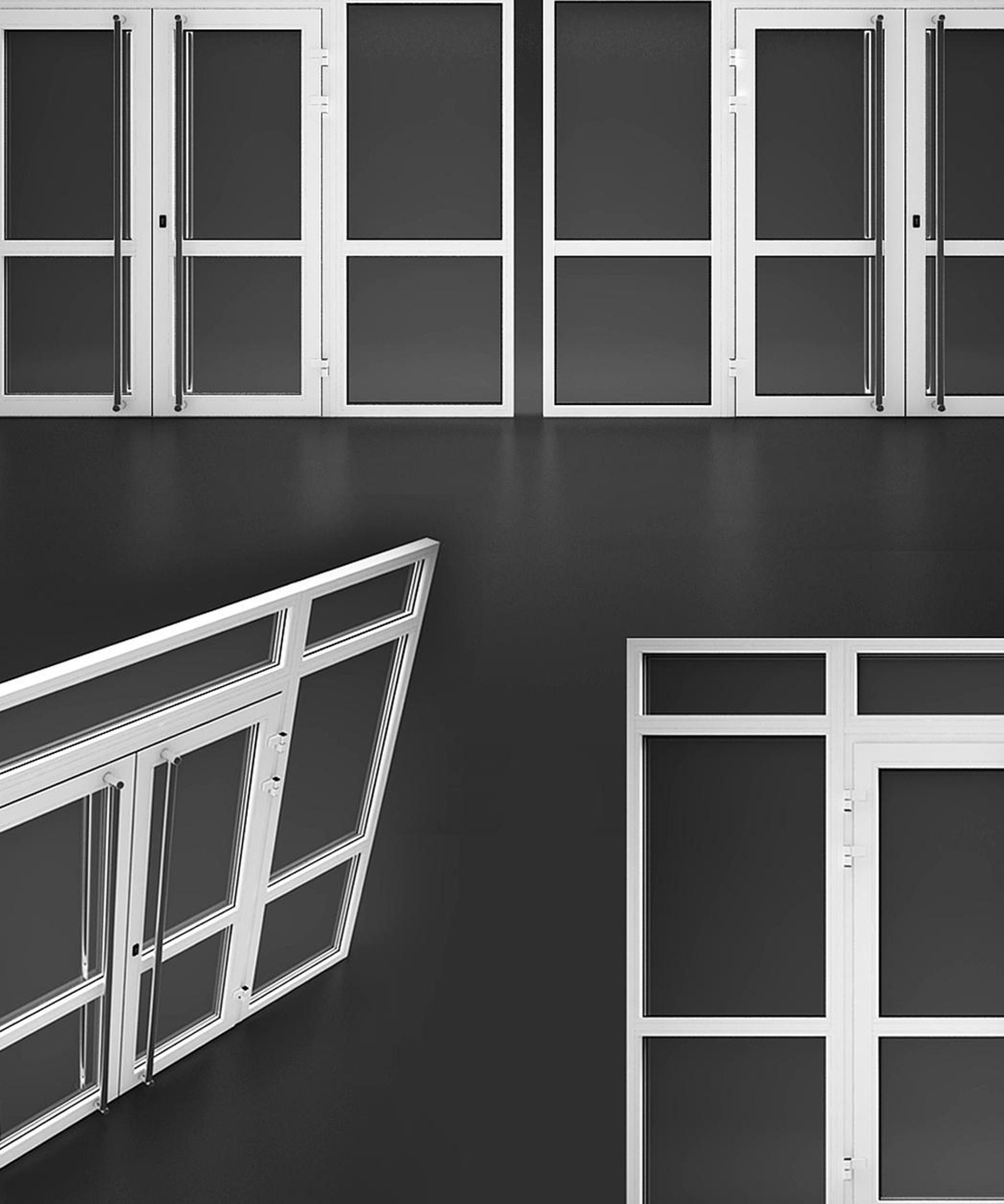 Steel Plastic Modern Window 3D model | CGTrader