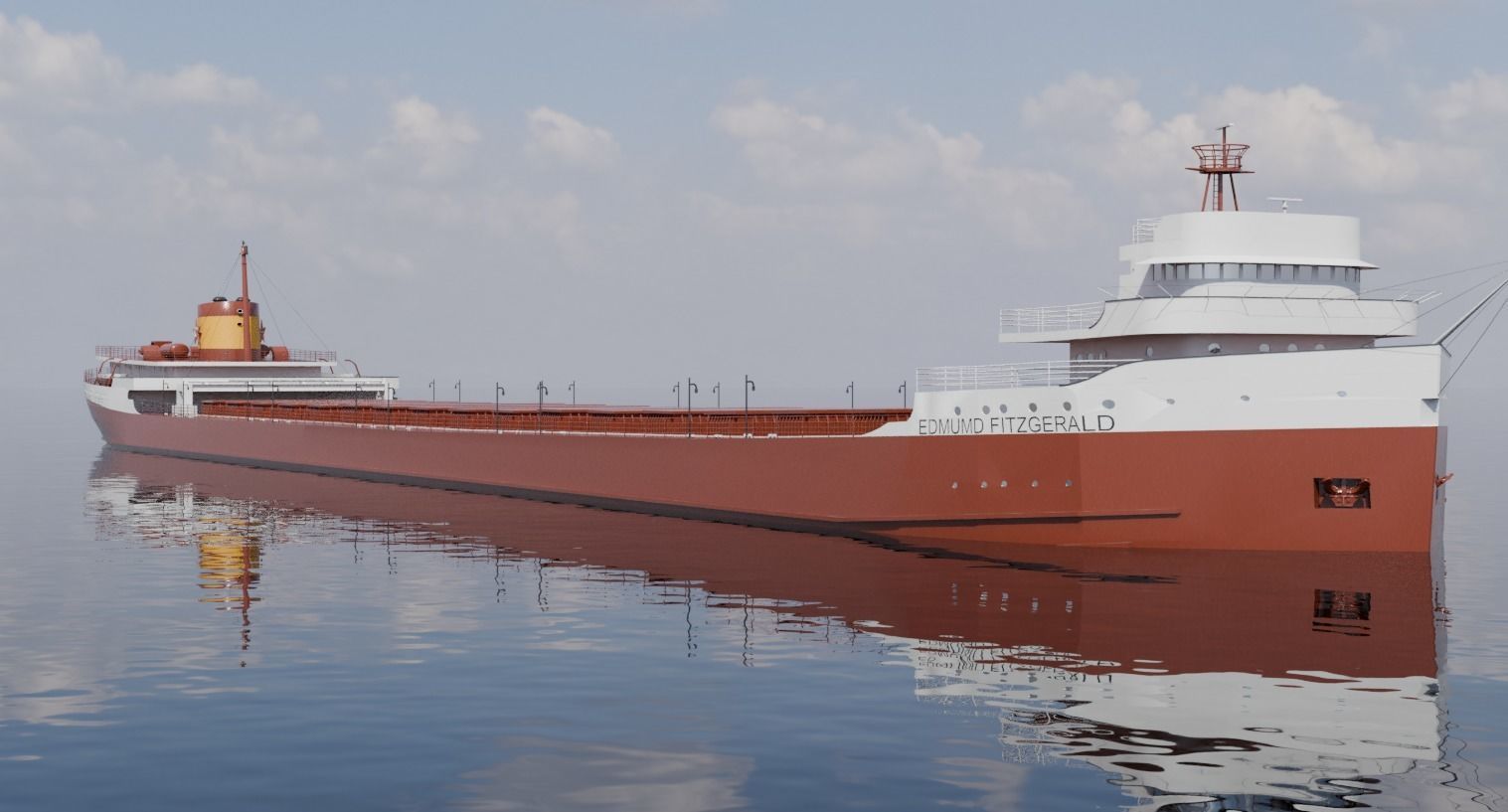 SS Edmund Fitzgerald 3D model | CGTrader