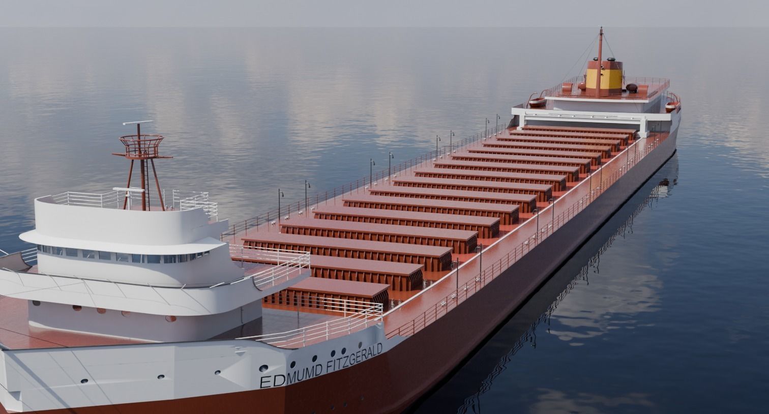 SS Edmund Fitzgerald 3D model | CGTrader