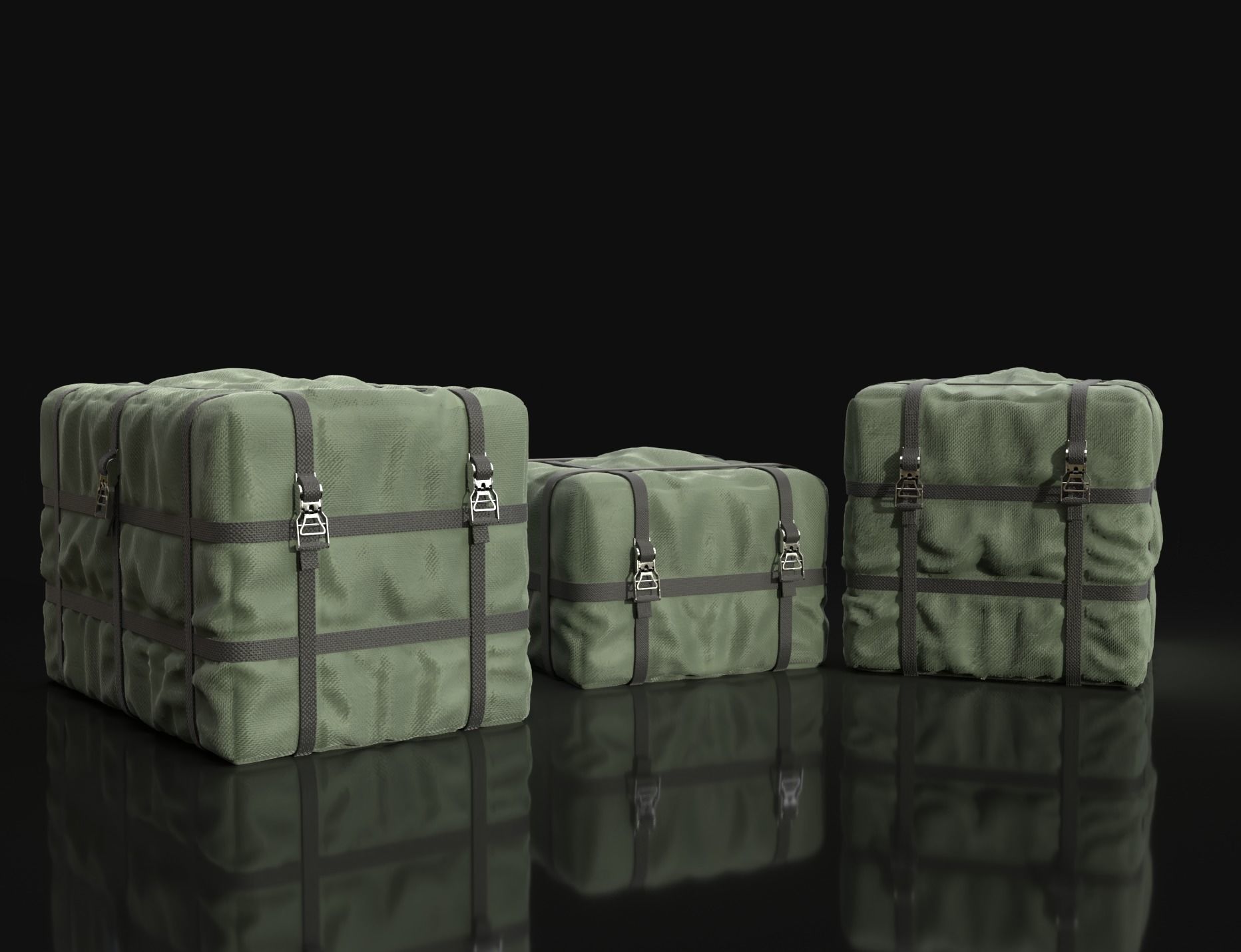 Street Strapped Box Set free 3D model | CGTrader