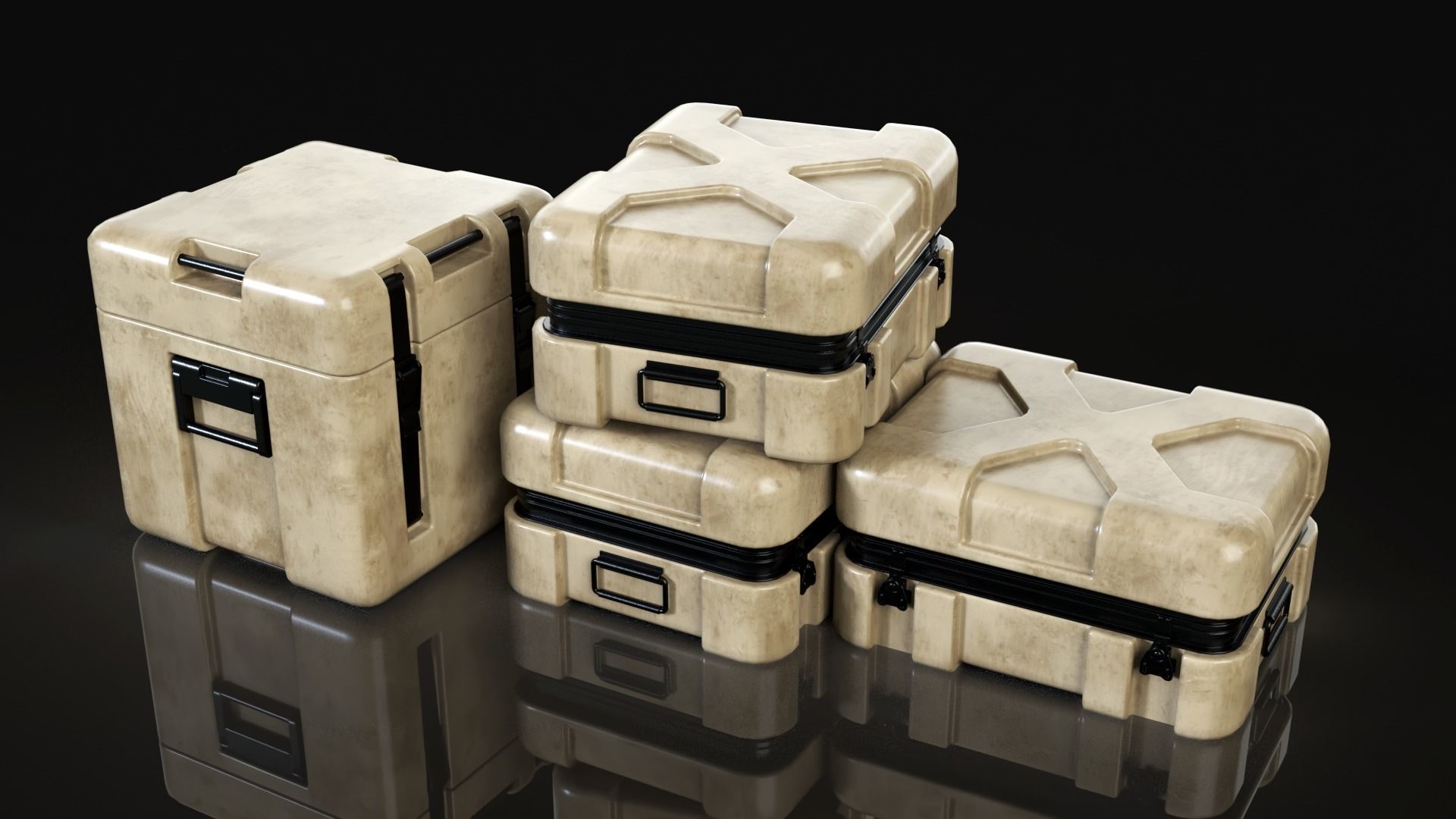 Military Container Stage Props free 3D model | CGTrader