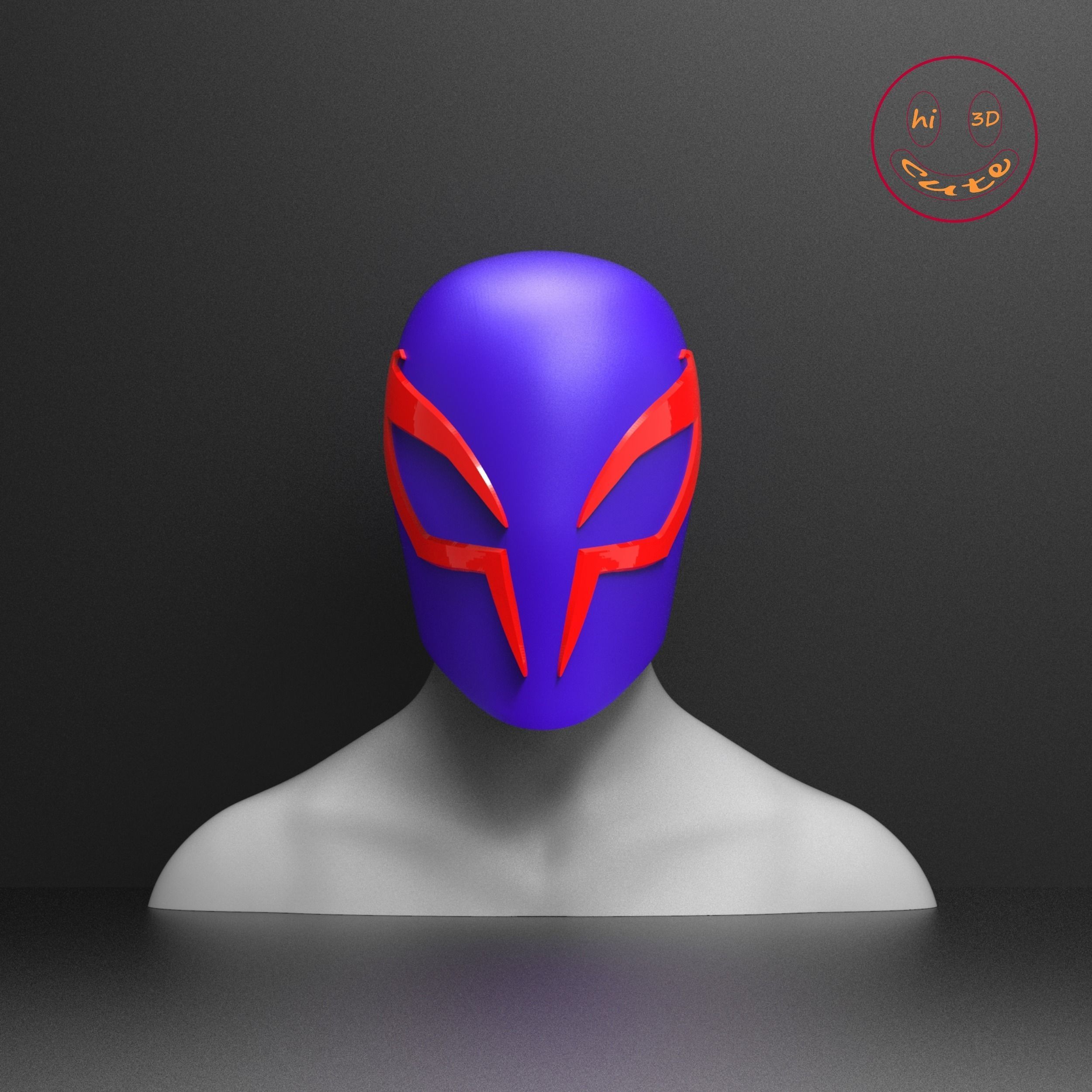 SPIDER MAN 2099 MASK 3D model 3D printable | CGTrader
