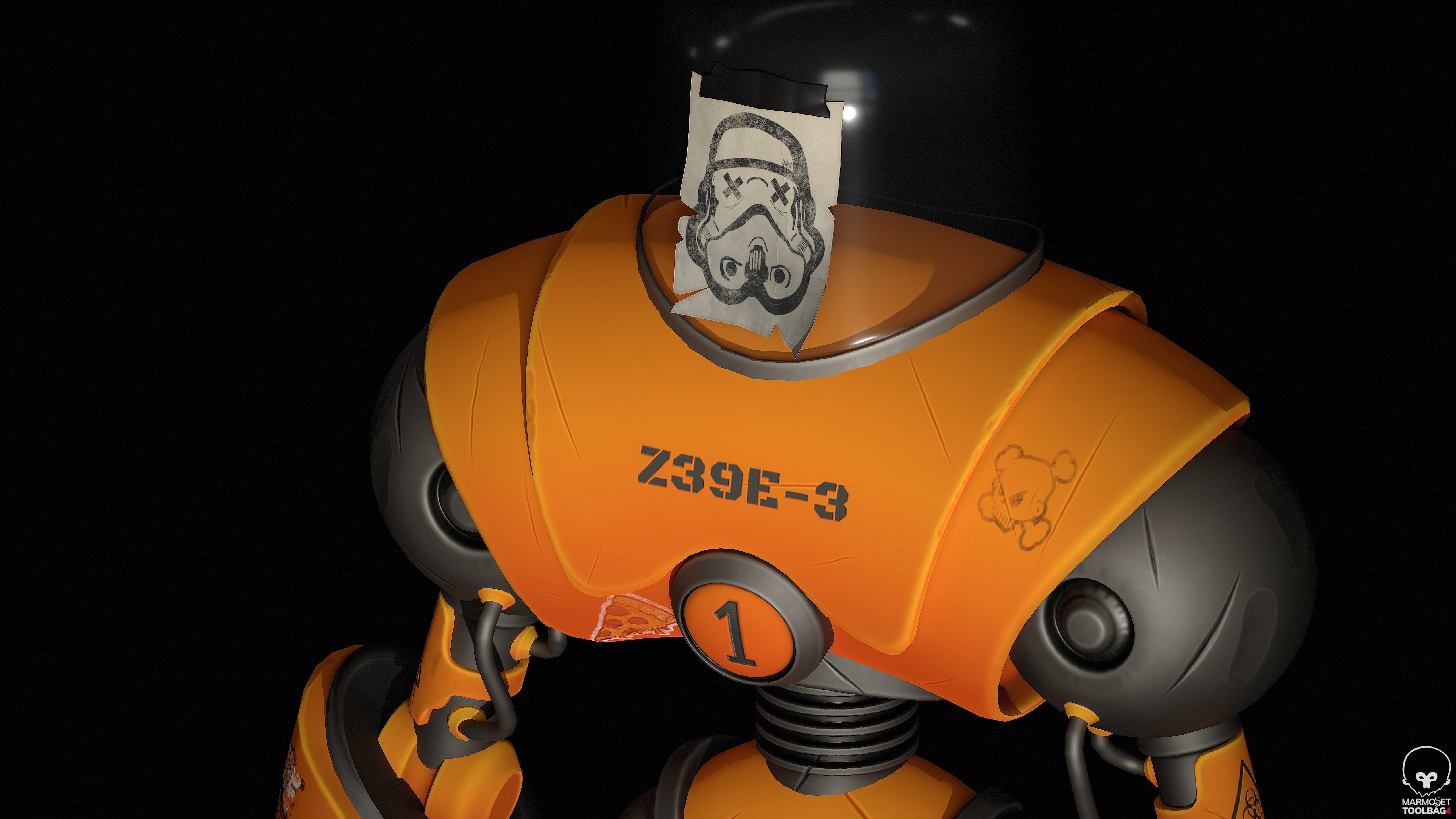 3D model Stilized Robot VR / AR / low-poly | CGTrader
