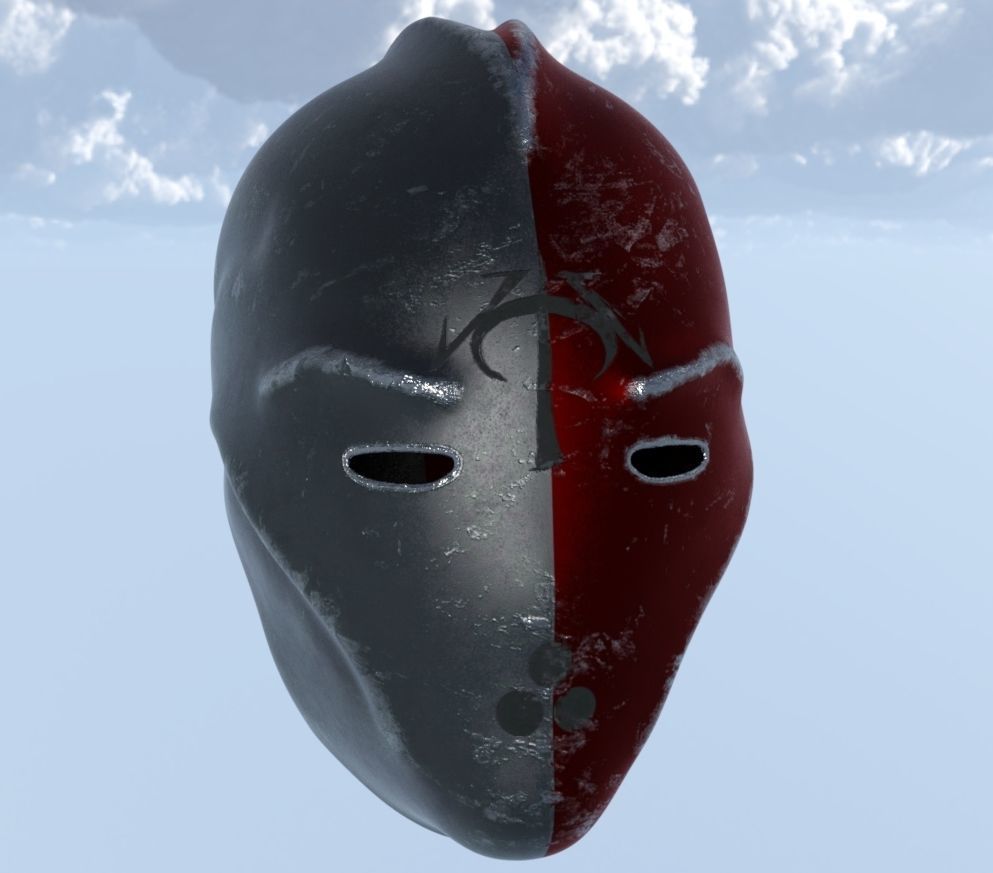 Helmet two faces sci fi 3D model | CGTrader