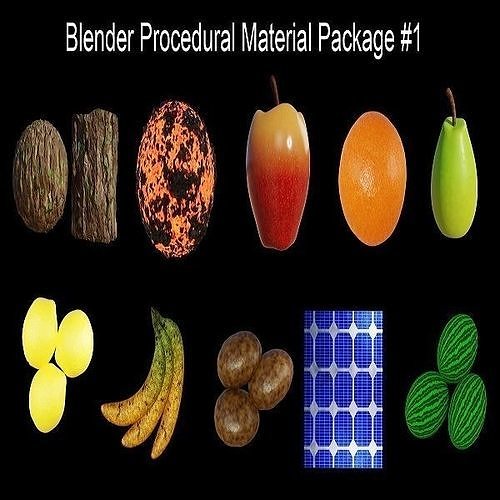 Blender Procedural Material Package 1 Texture | CGTrader