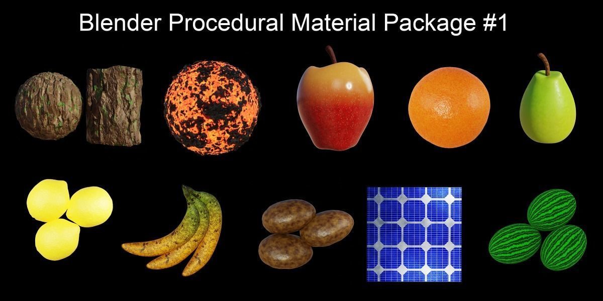 Blender Procedural Material Package 1 Texture | CGTrader