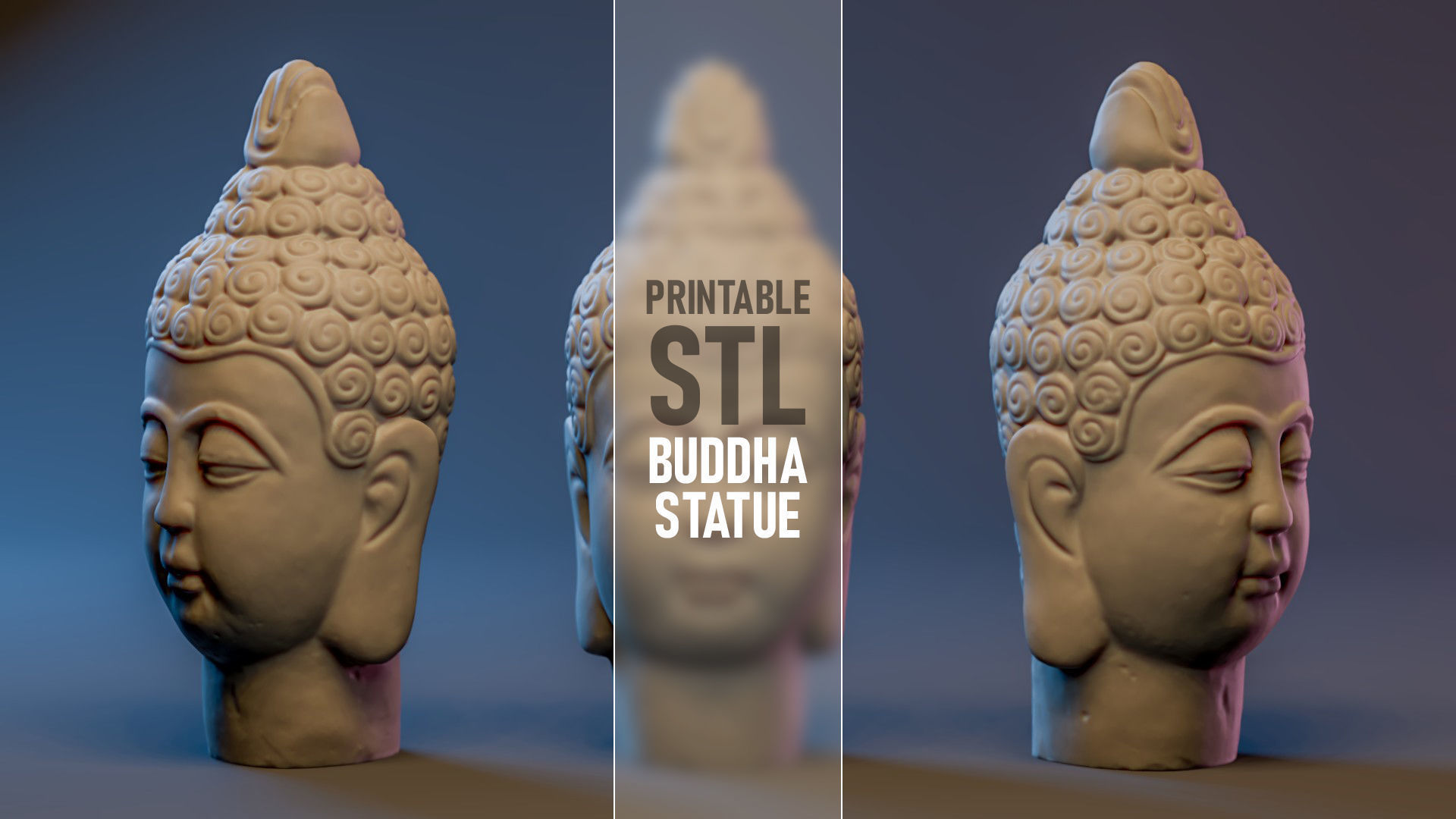 Buddha Statue - Printable STL 3D model 3D printable | CGTrader