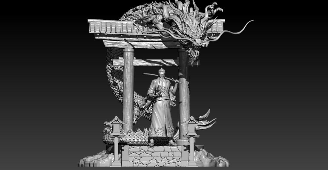 ZORO WANO - ONE PIECE - 3D MODEL PRINT 3D model 3D printable | CGTrader