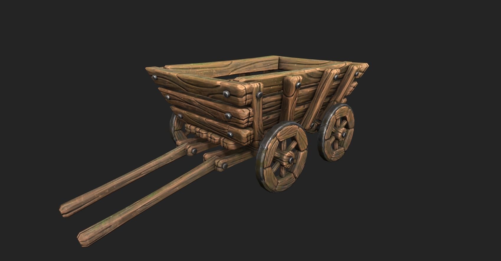 3D model Stylized Cart - Gameready Asset VR / AR / low-poly | CGTrader