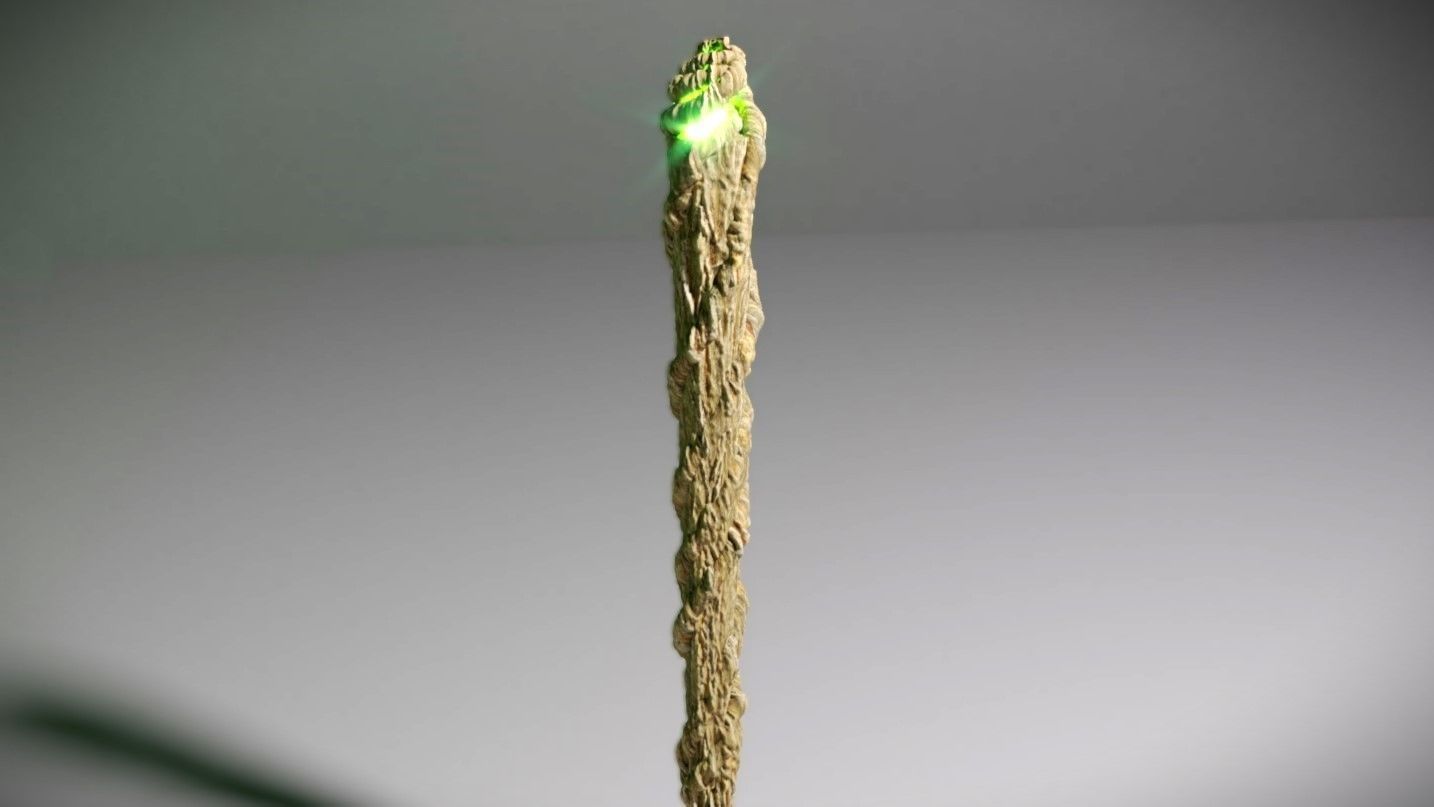 3D model Magic Wood Nature Staff Wand VR / AR / low-poly | CGTrader