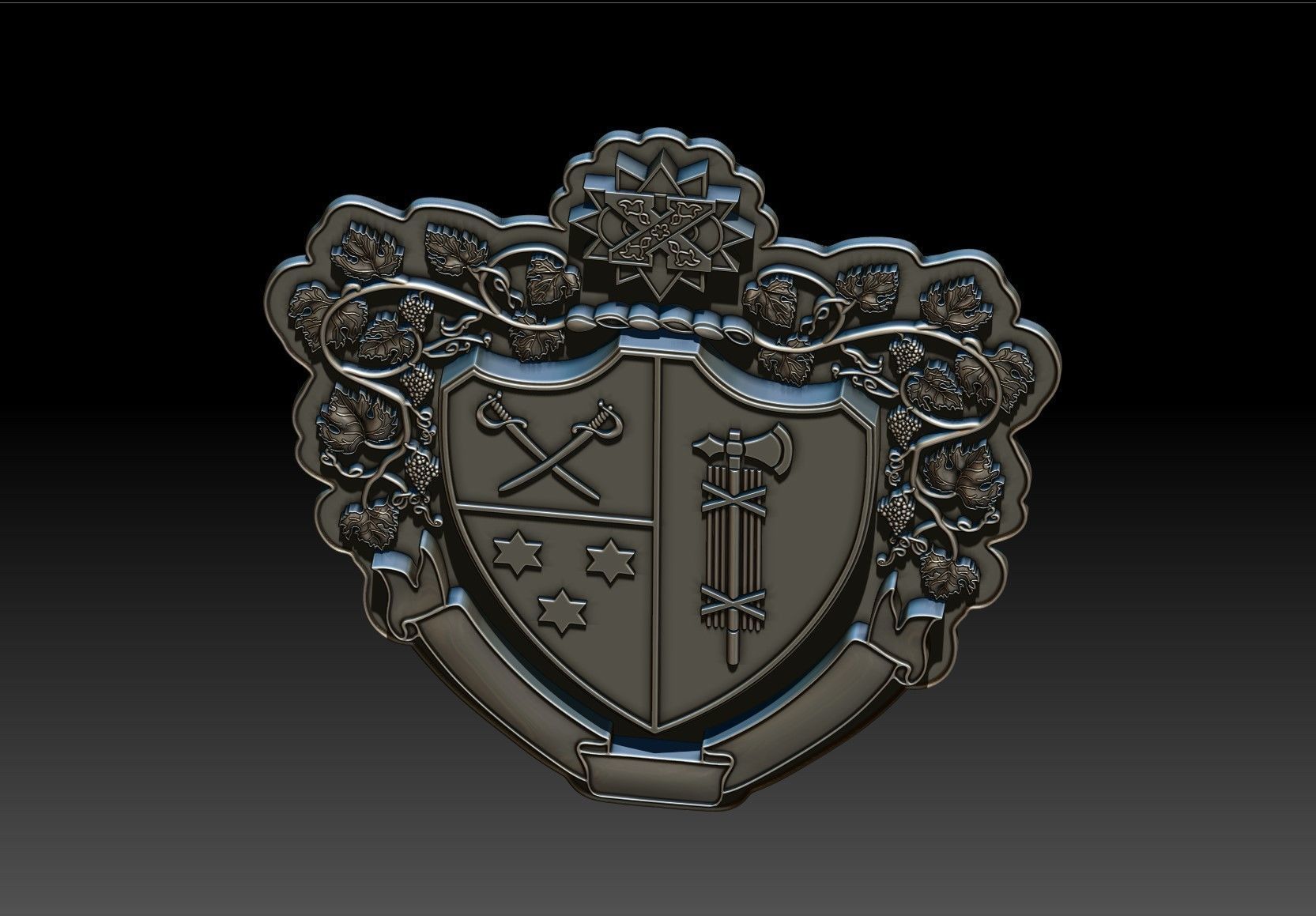 Chi Phi Crest 3D model 3D printable | CGTrader