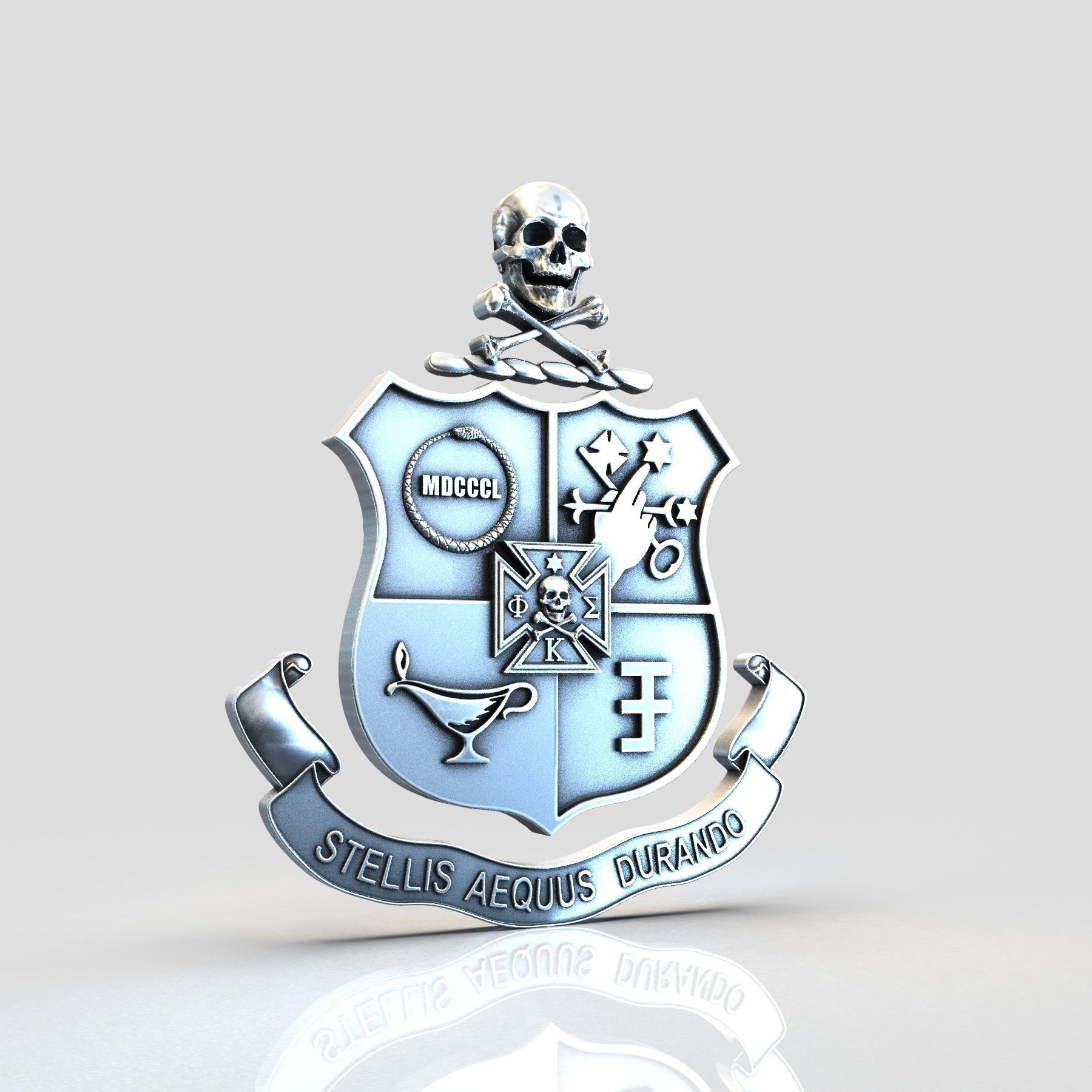 Fraternity Crest 3D model 3D printable | CGTrader