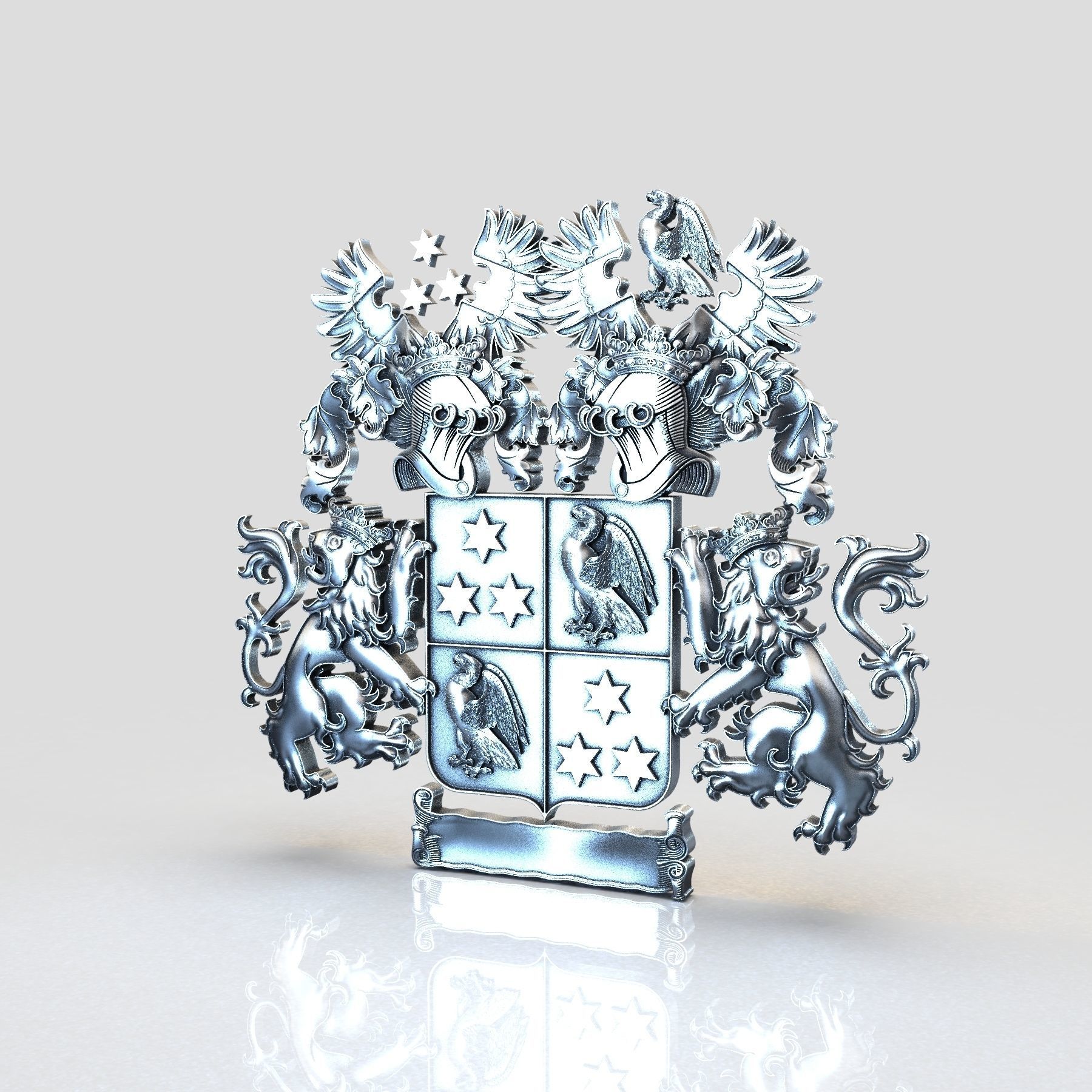 Lion and phoenix 3D model 3D printable | CGTrader