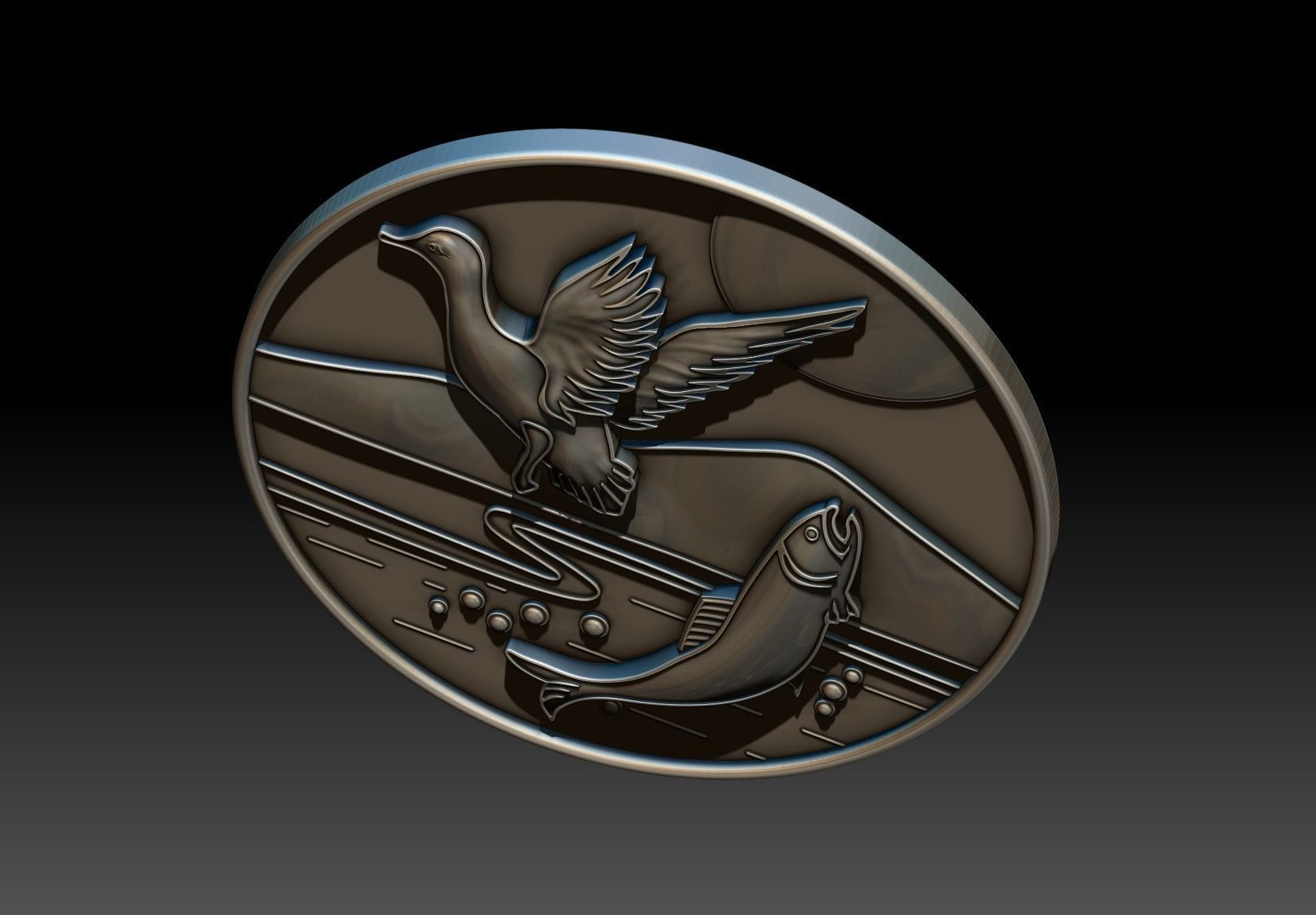 Wildlife Logo 3D model 3D printable | CGTrader