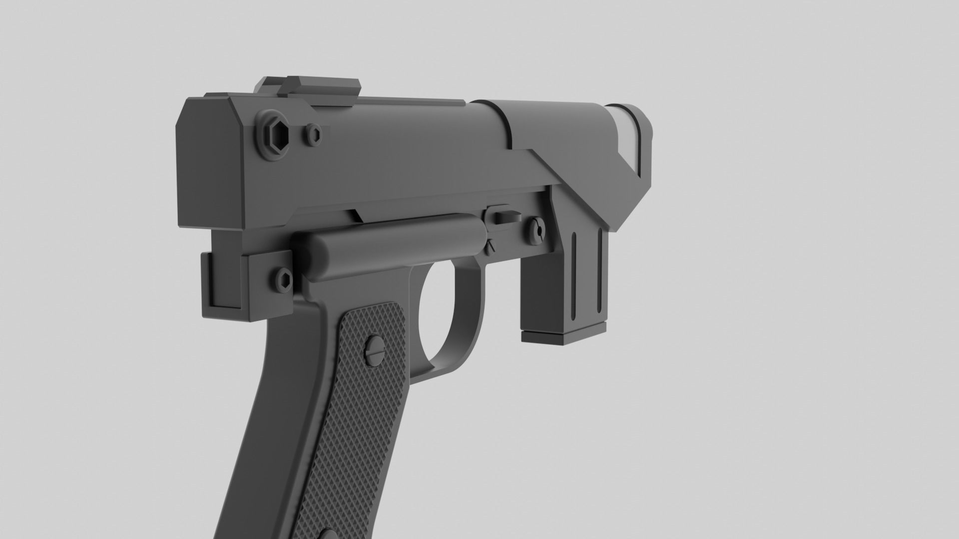 Imperial Armored Commando Blaster Pistol 3D model | CGTrader