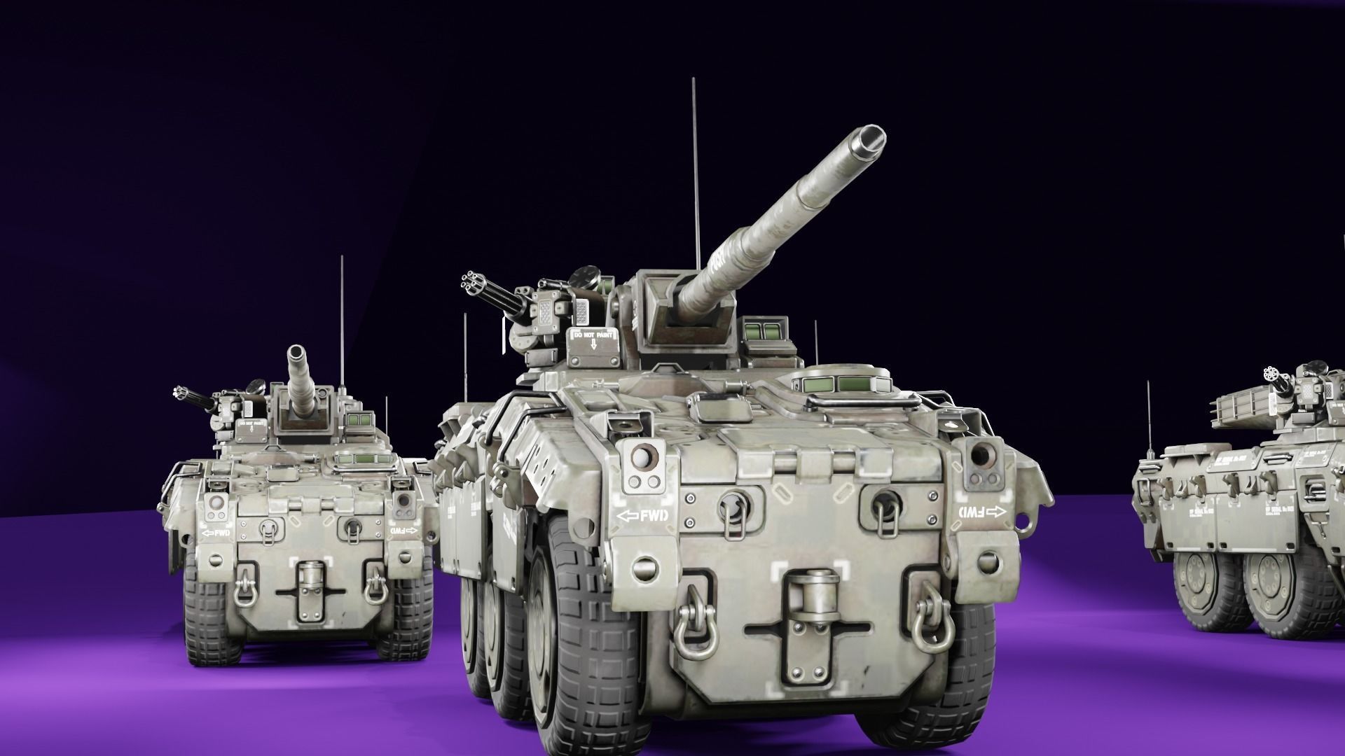 military tank low poly 3D model rigged | CGTrader